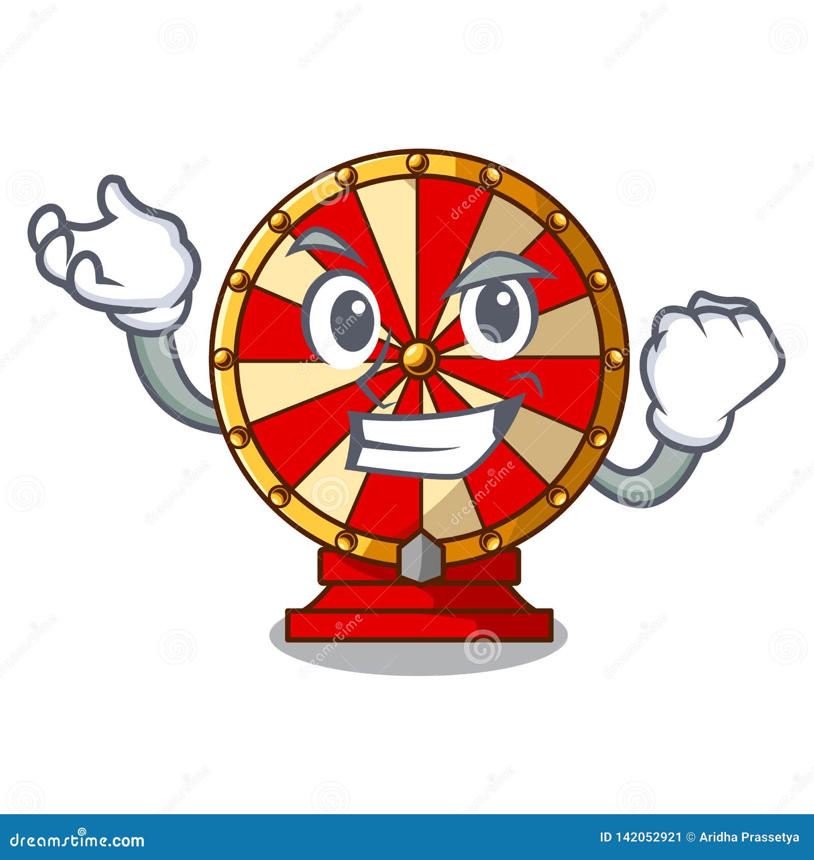 Successful Spinning Wheel Toy Isolated the Character Stock Vector ...