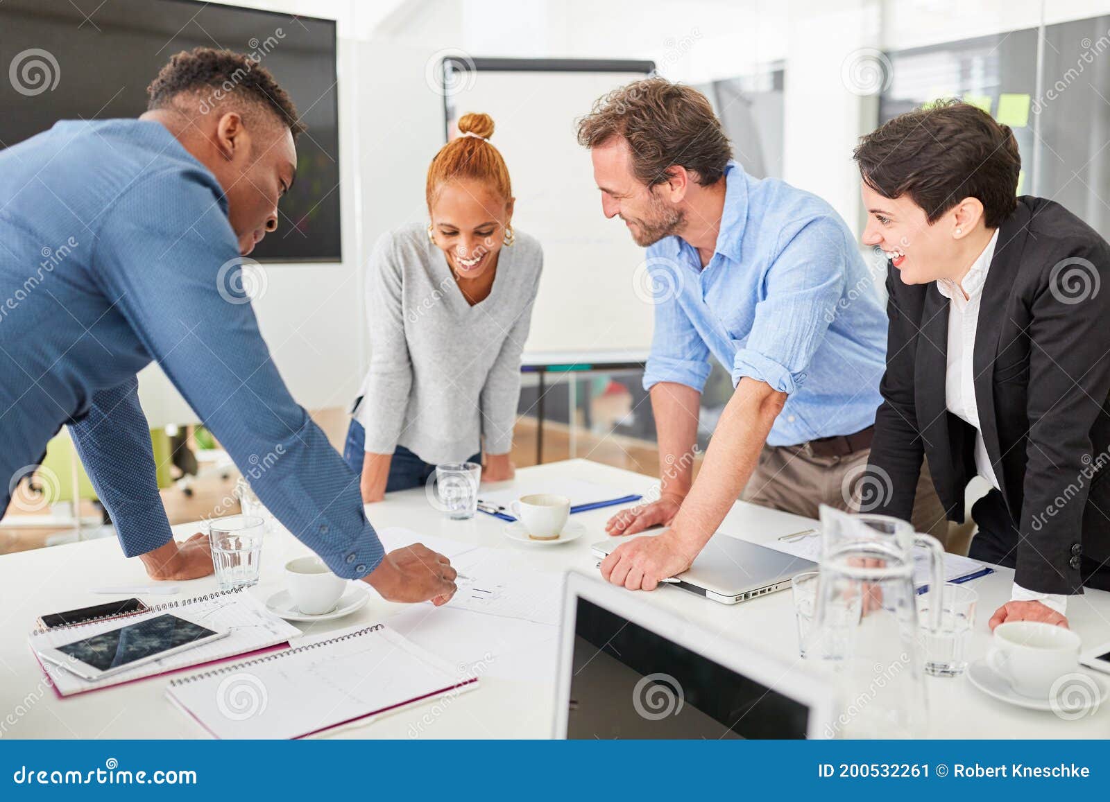 Successful Start-up Team at a Meeting Stock Image - Image of advice ...