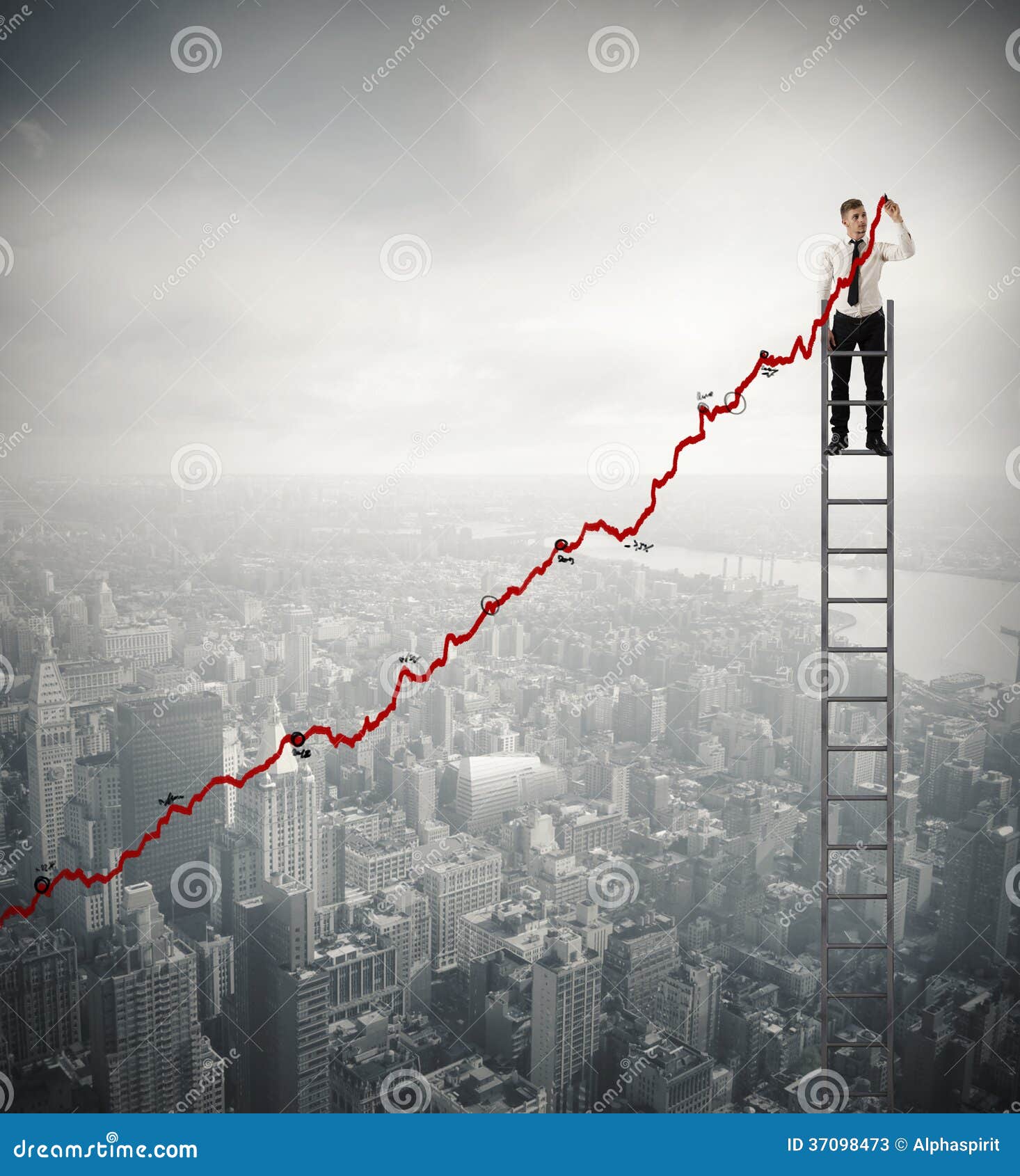 Successful statistics stock image. Image of chart, draw - 37098473