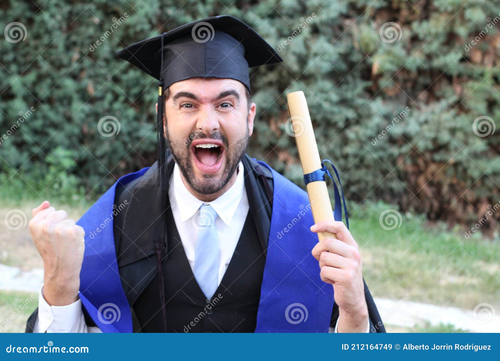 Successful Student during Graduation Day Stock Image - Image of ...