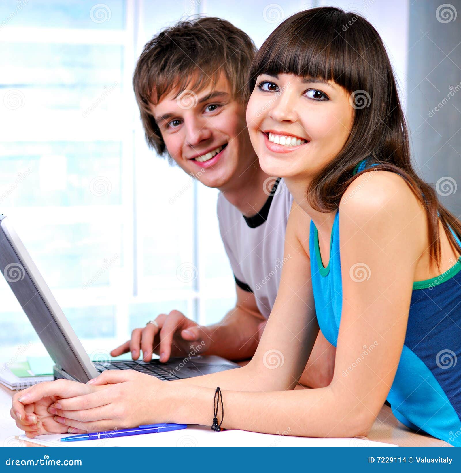 Successful students stock photo. Image of looking, classroom - 7229114
