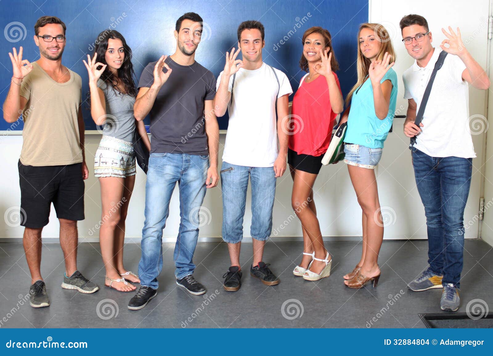 Successful Students in Class Stock Photo - Image of learn, positive ...