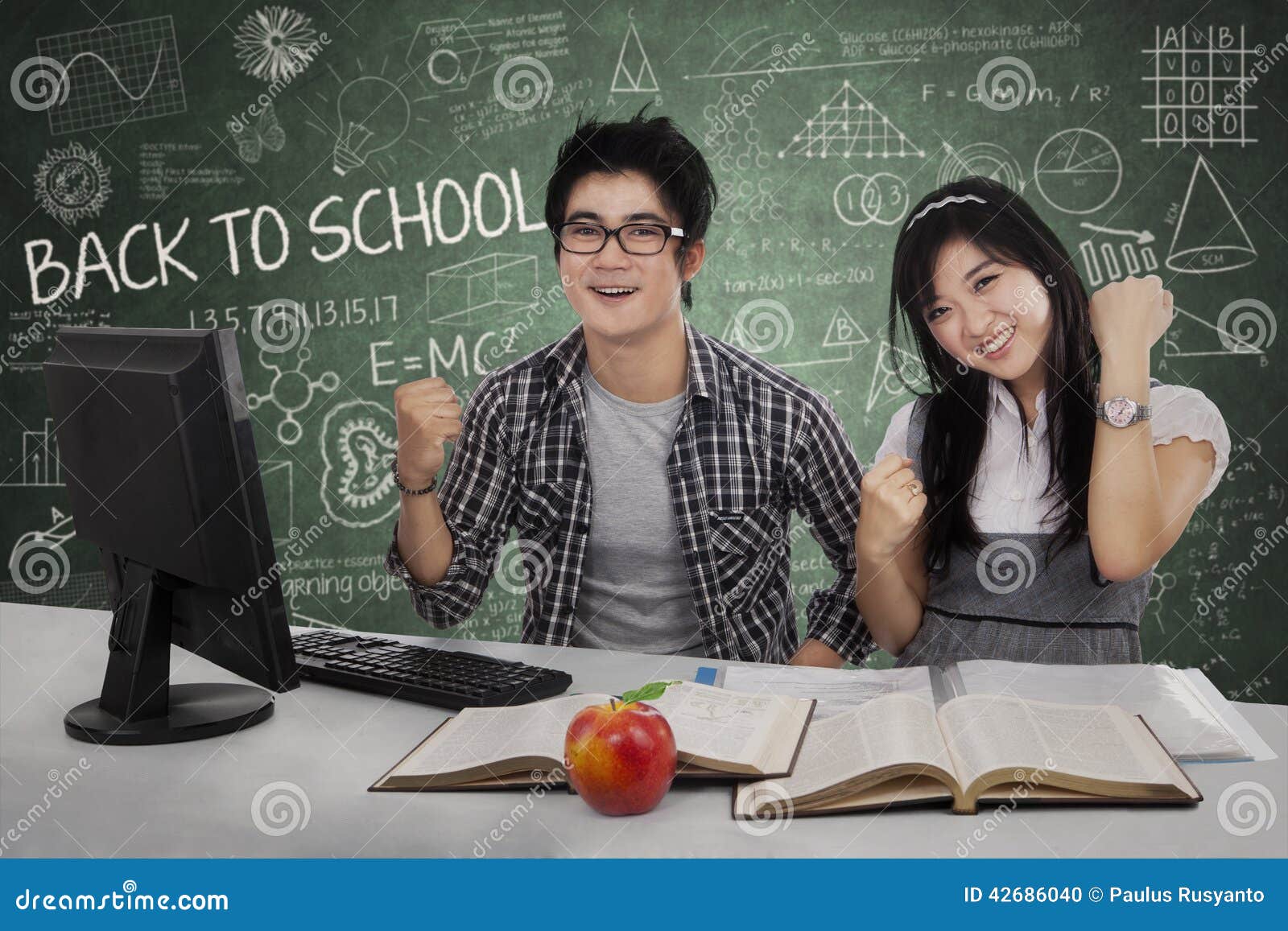 Successful Students Winning in Class 1 Stock Photo - Image of class ...