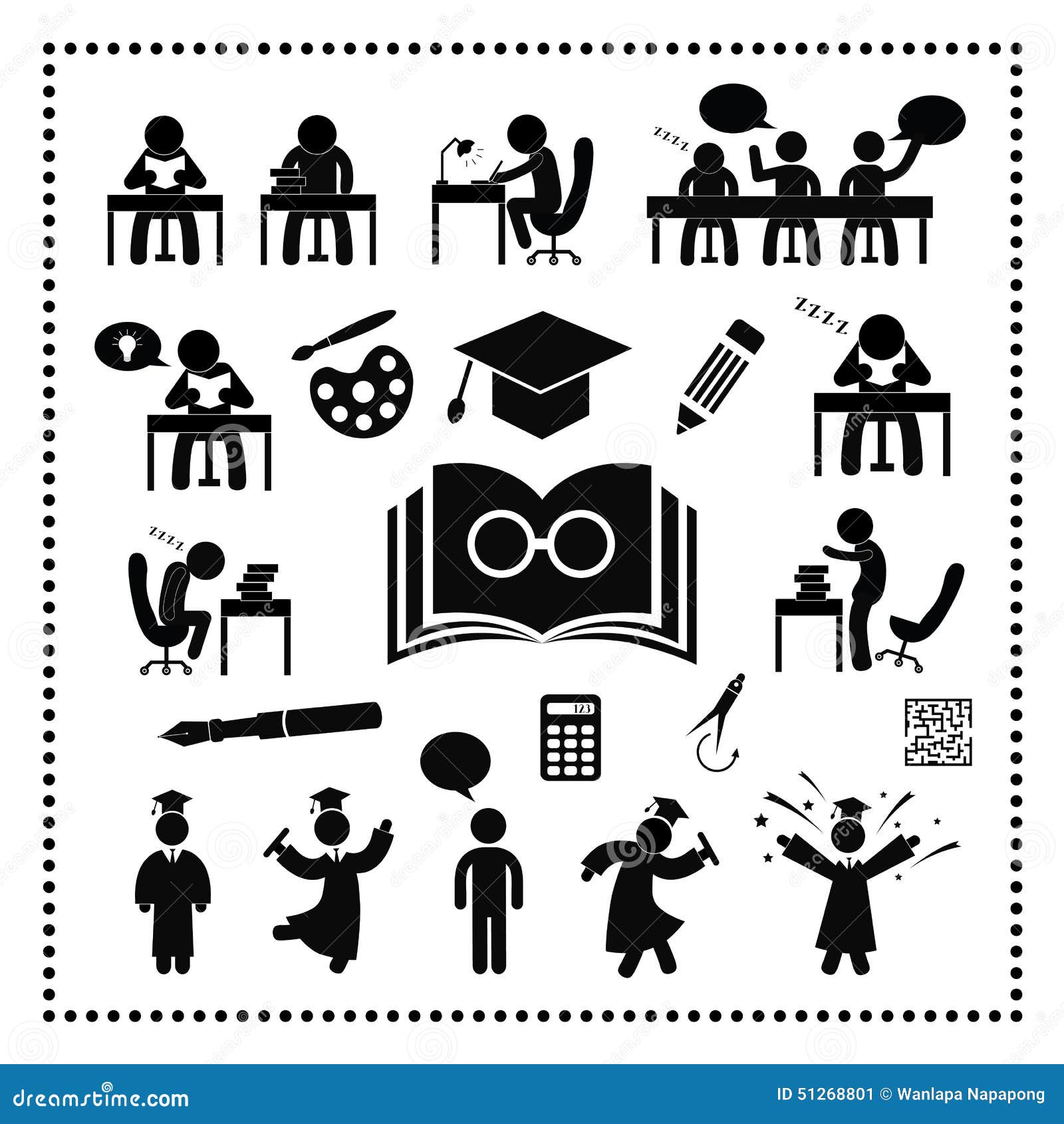 Successful Study Symbol Stock Vector - Image: 51268801