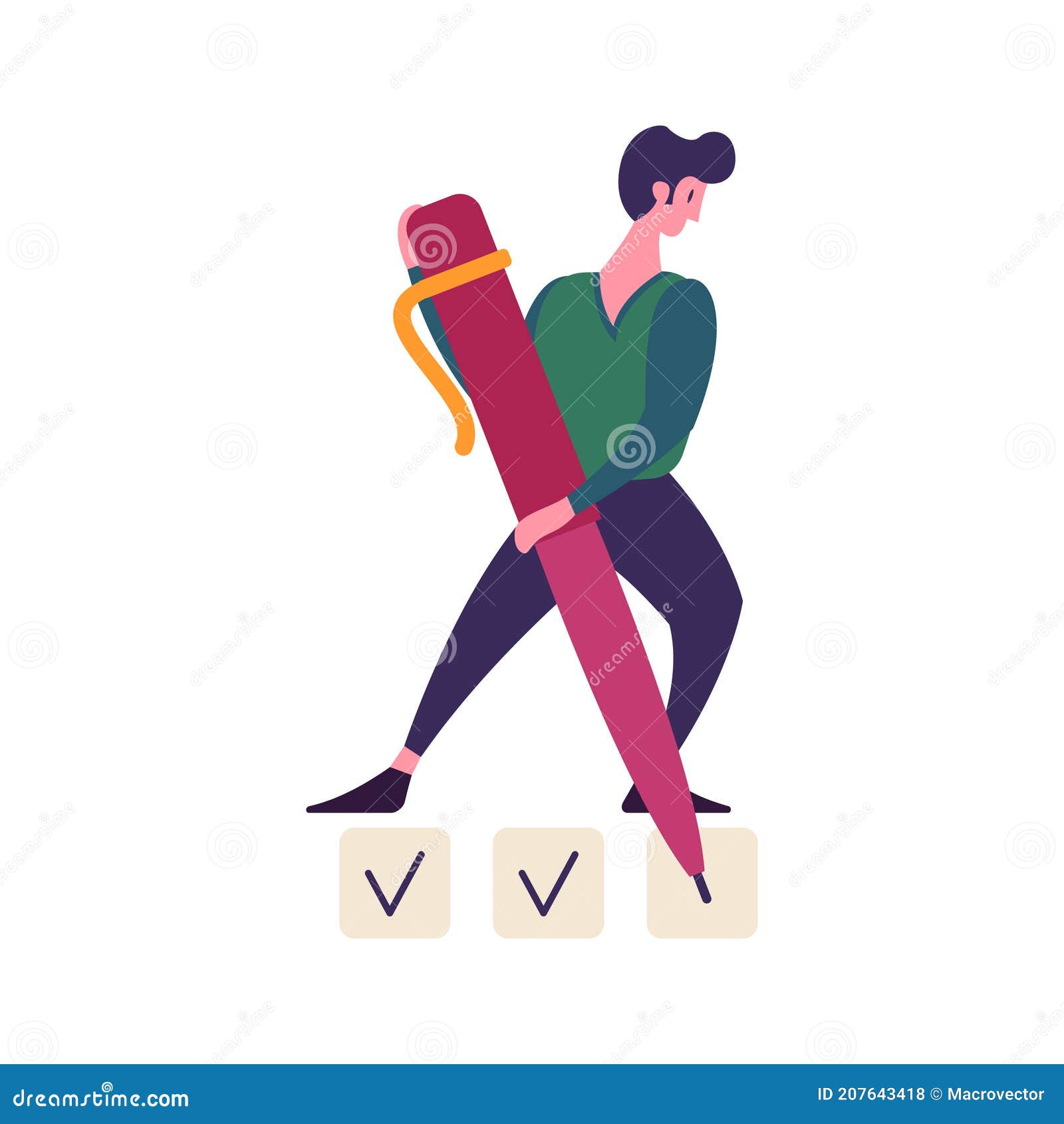 Successful Task Completion Concept Stock Illustration - Illustration of ... Successful Task Completion Concept Stock Illustration - Illustration of ...