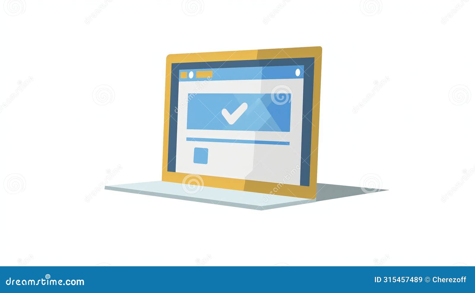 Successful Task Completion stock illustration. Illustration of webpage ...