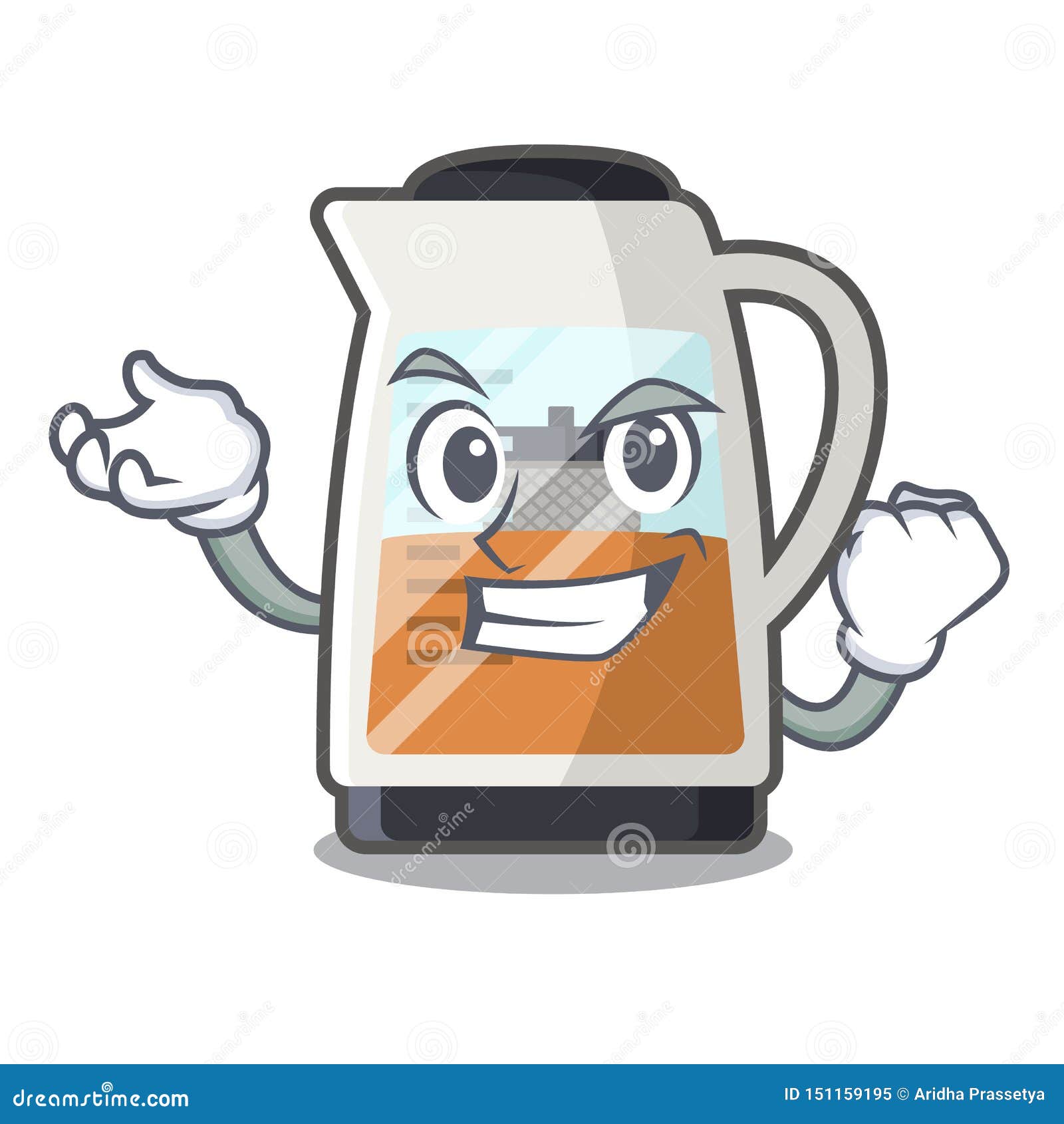 Successful Tea Maker in the Cartoon Shape Stock Vector - Illustration ...