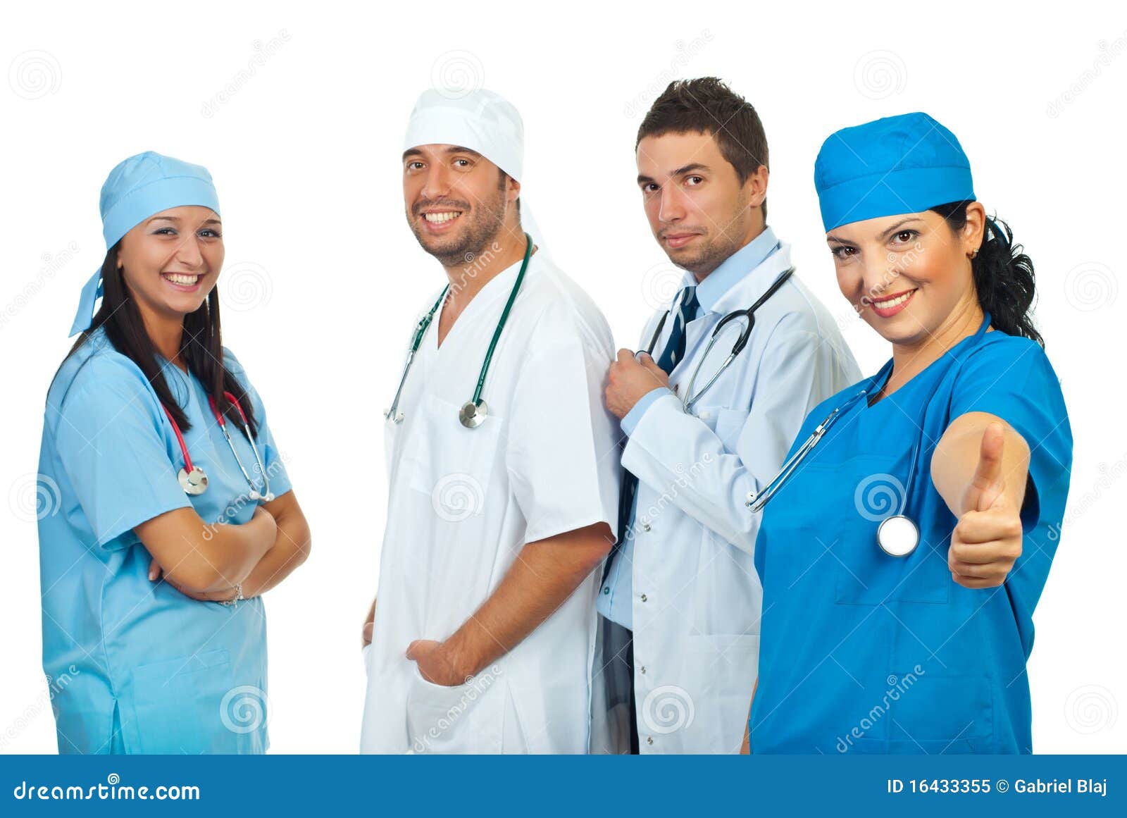 Successful team of doctors stock image. Image of colleagues - 16433355