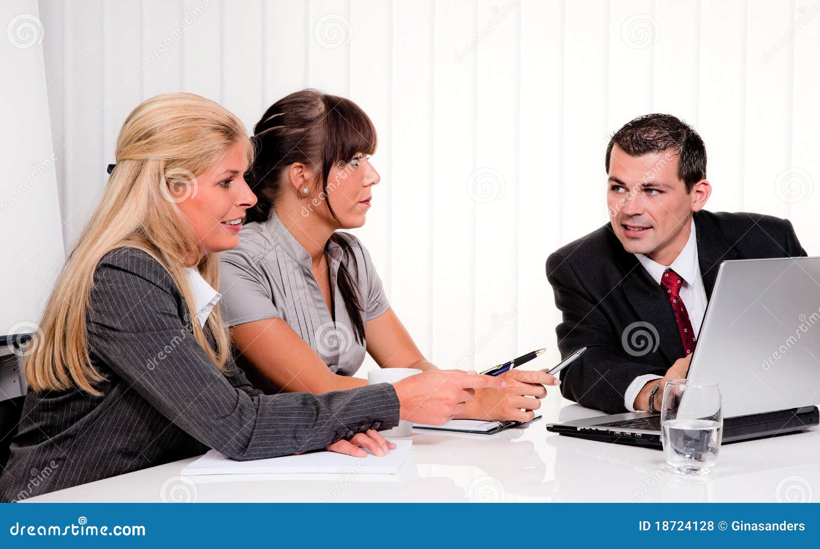 Successful Team at a Meeting in the Office Stock Photo - Image of ...