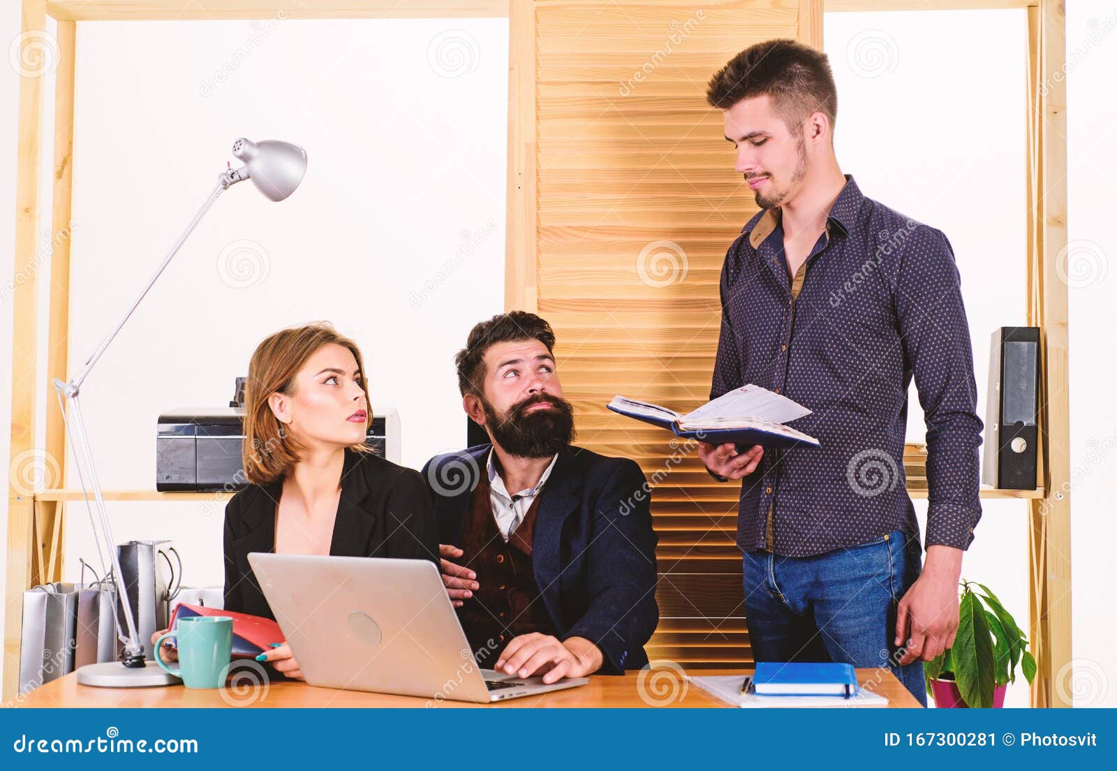 Successful Team. Professional Team at Work Stock Image - Image of ...