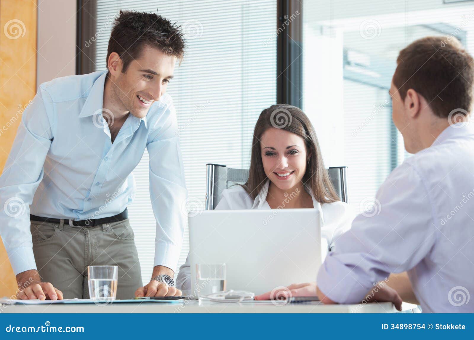 Successful Teamwork stock photo. Image of working, briefing - 34898754