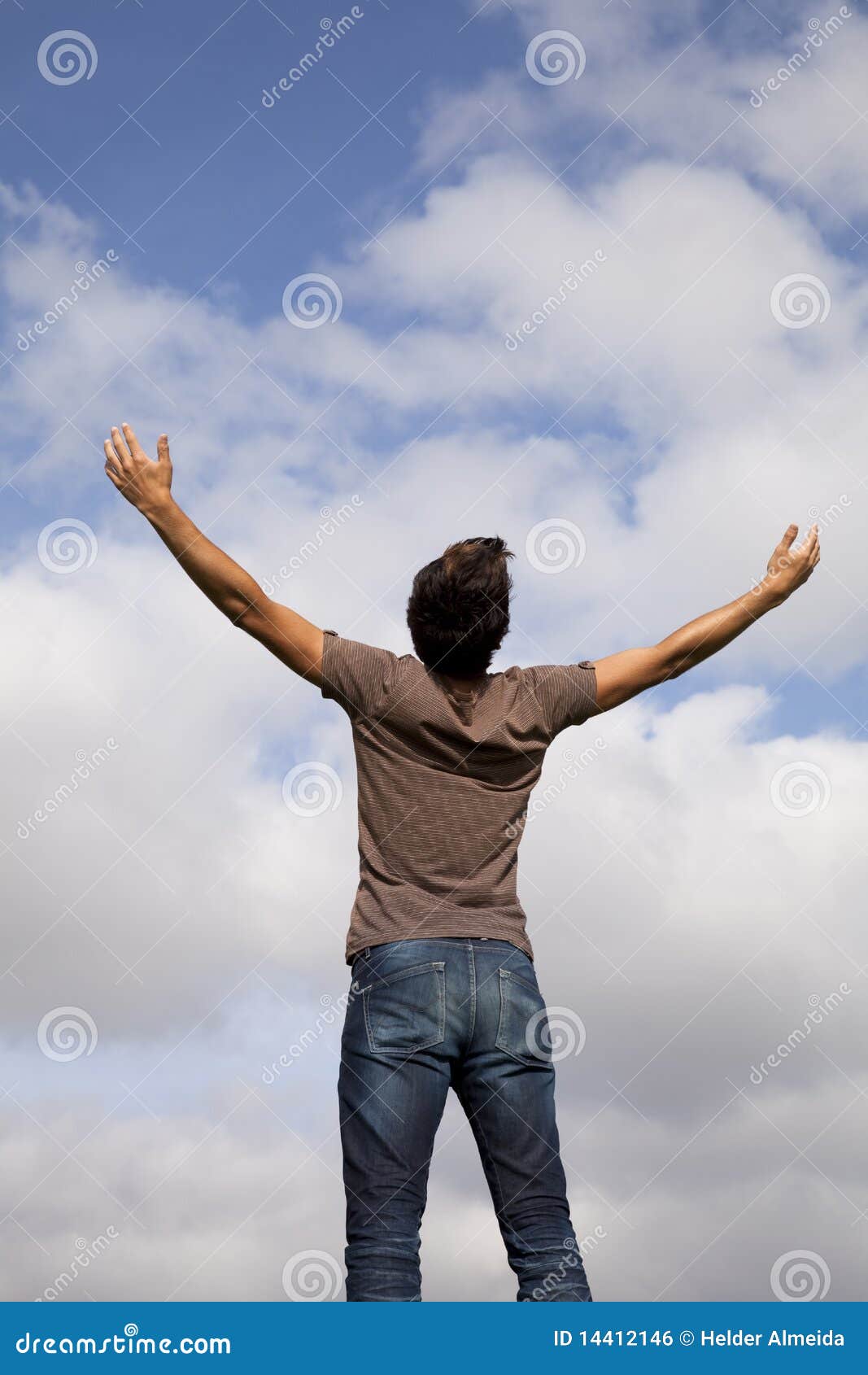 Successful teenager stock photo. Image of outstretched - 14412146