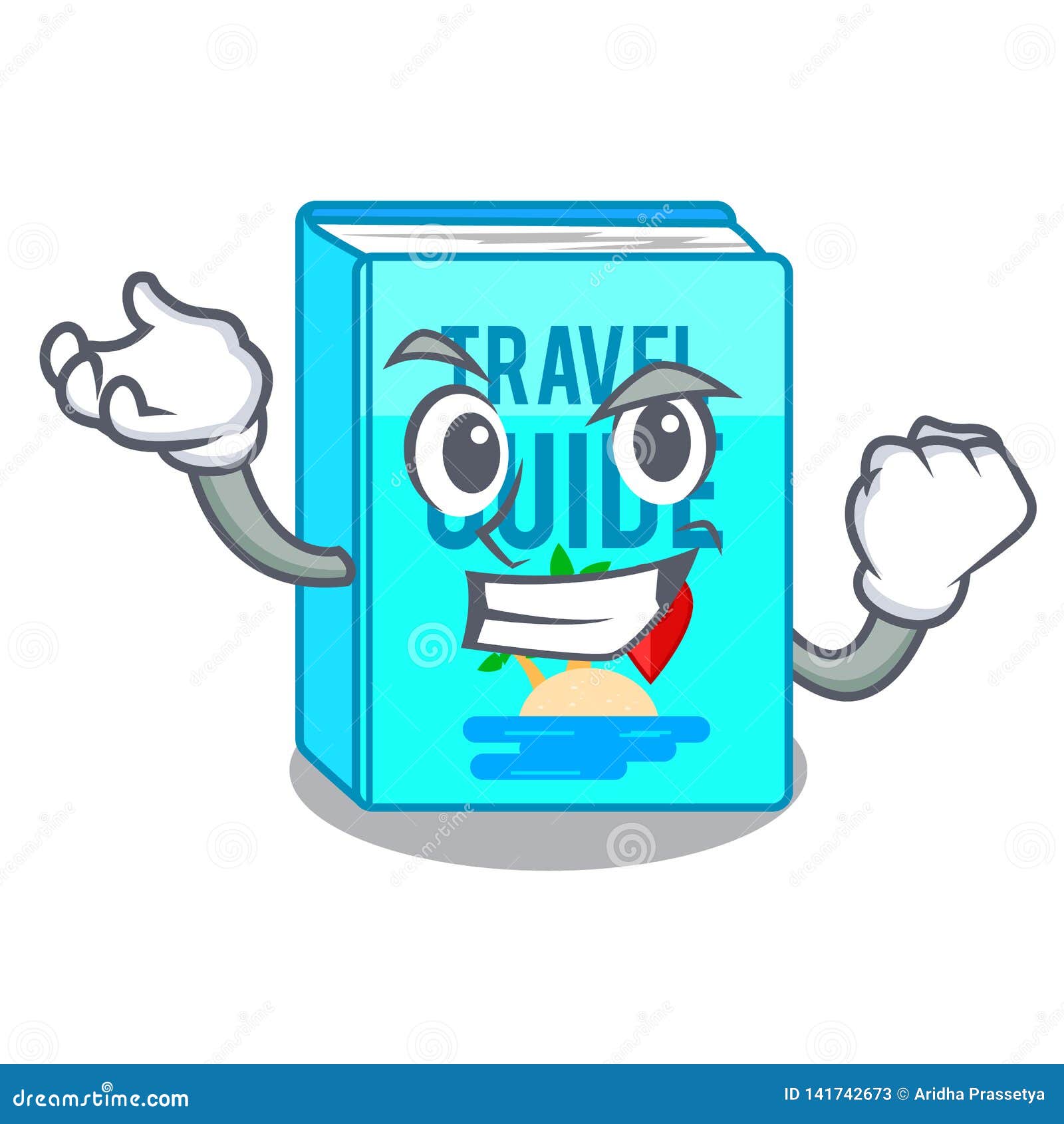 Successful Travel Guide Book Isolated in Cartoon Stock Vector ...