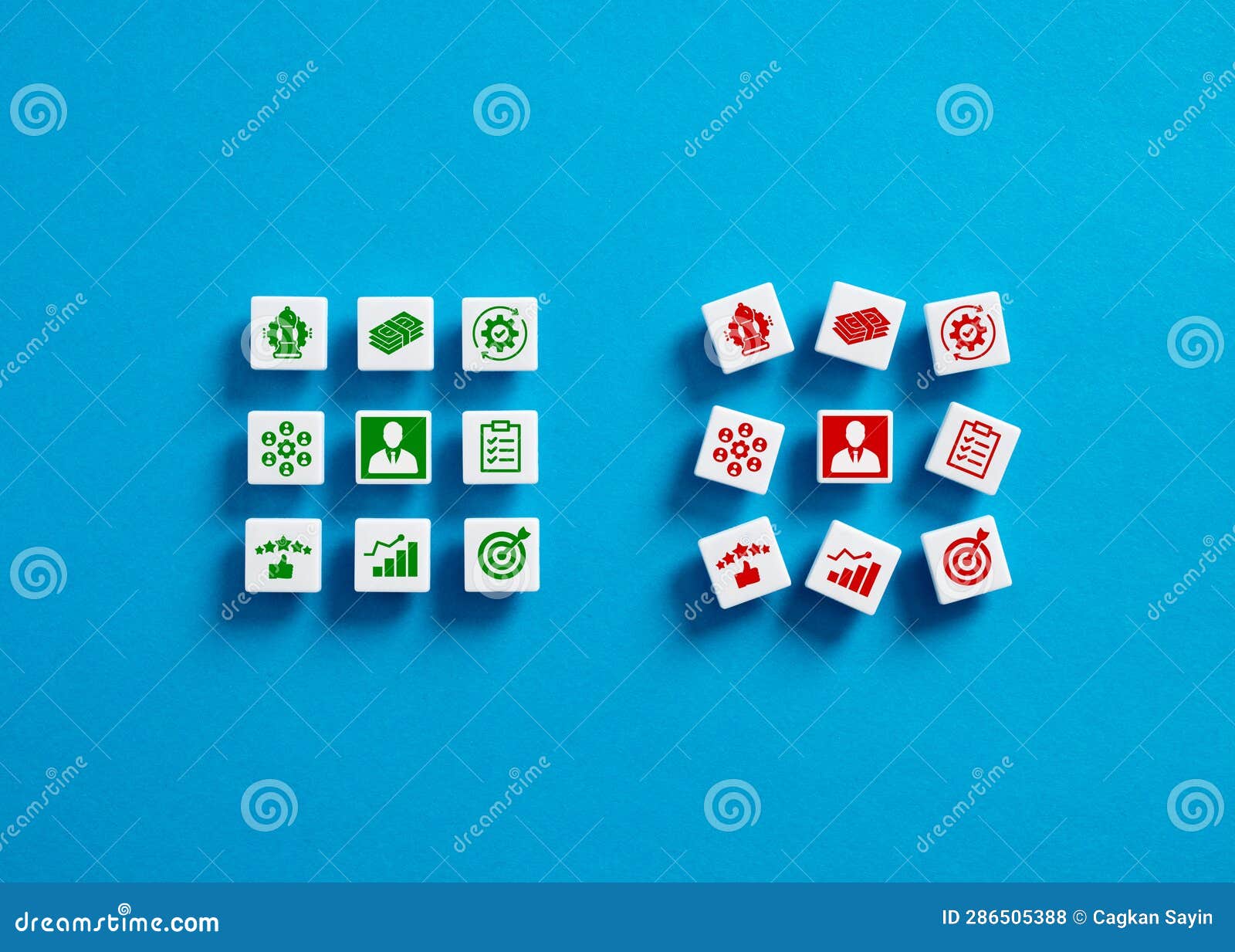 Successful and Unsuccessful Business Managers Stock Photo - Image of ...