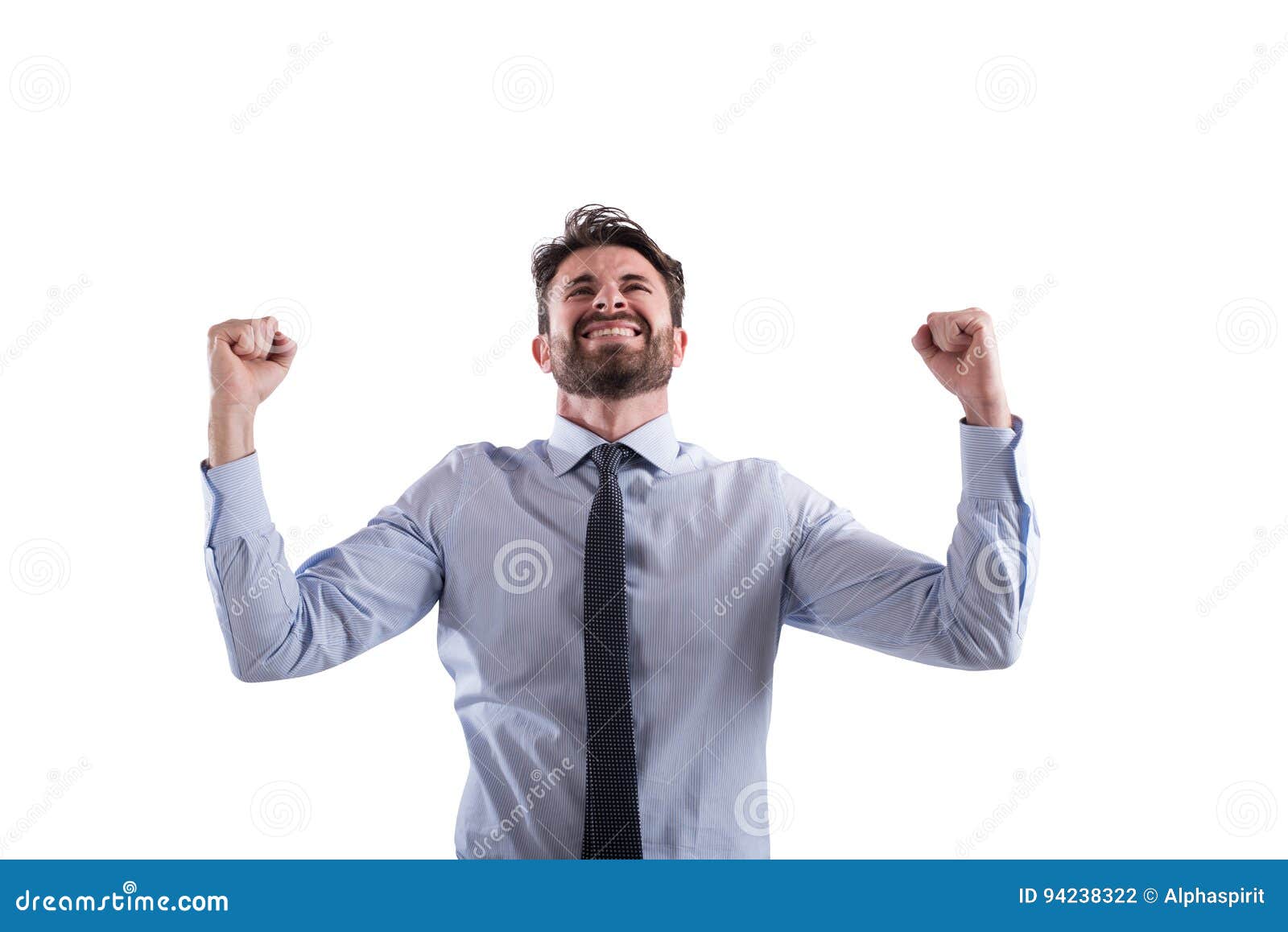 Successful Victorious Businessman Stock Photo - Image of achievement ...