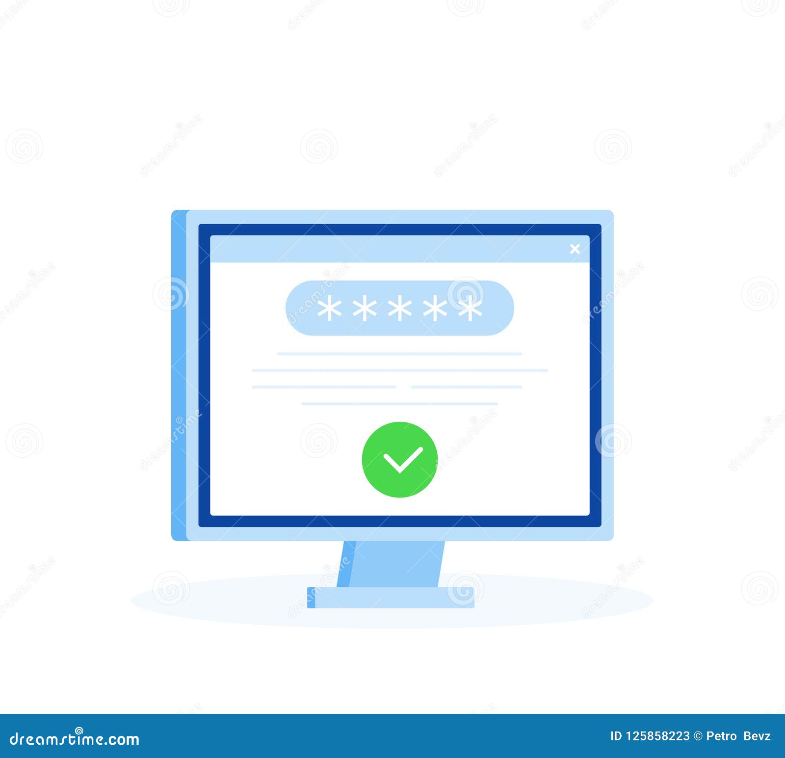 Successful Website Login Page on Computer Screen with Password Form ...