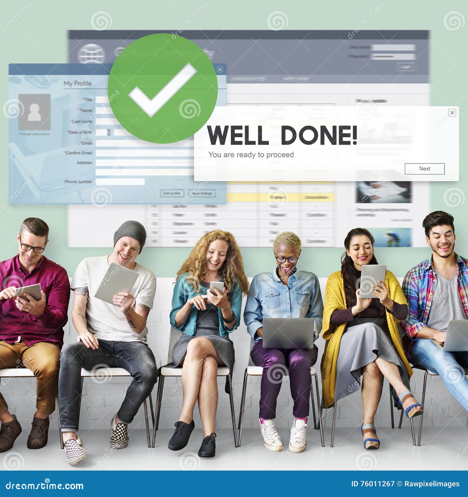 Successful Well Done Accomplishment Achievement Excellence Conce Stock ...