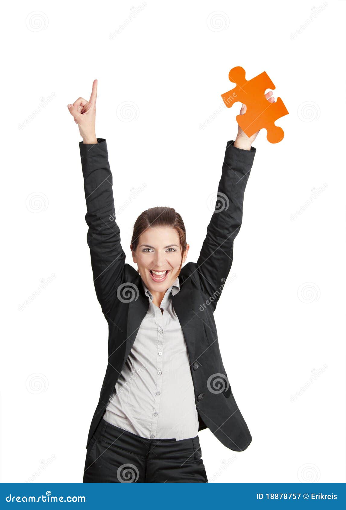 Successful woman stock image. Image of corporate, happiness - 18878757