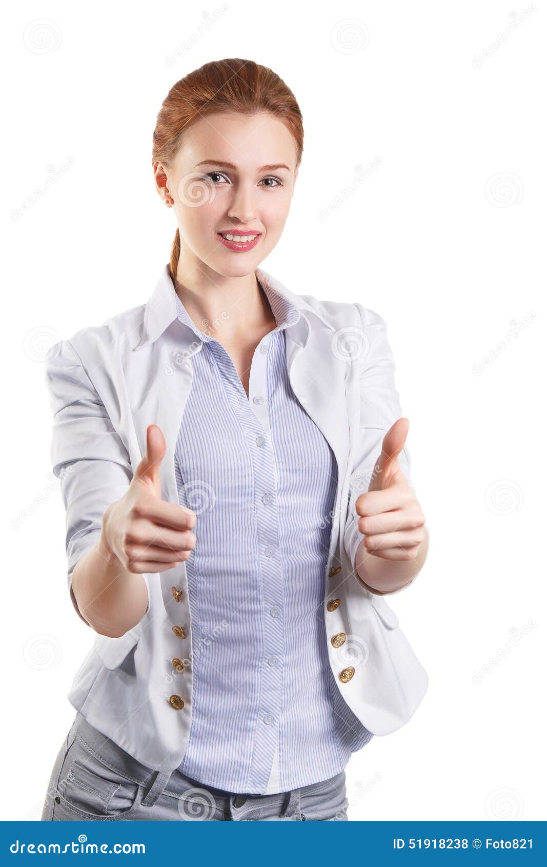 Successful woman stock photo. Image of indicate, happy - 51918238