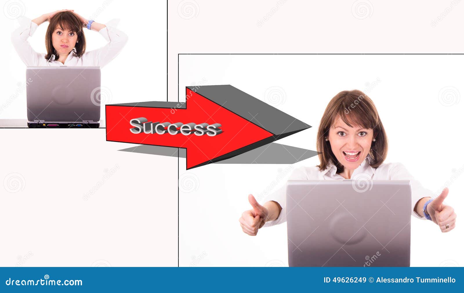 Successful woman stock image. Image of success, portable - 49626249