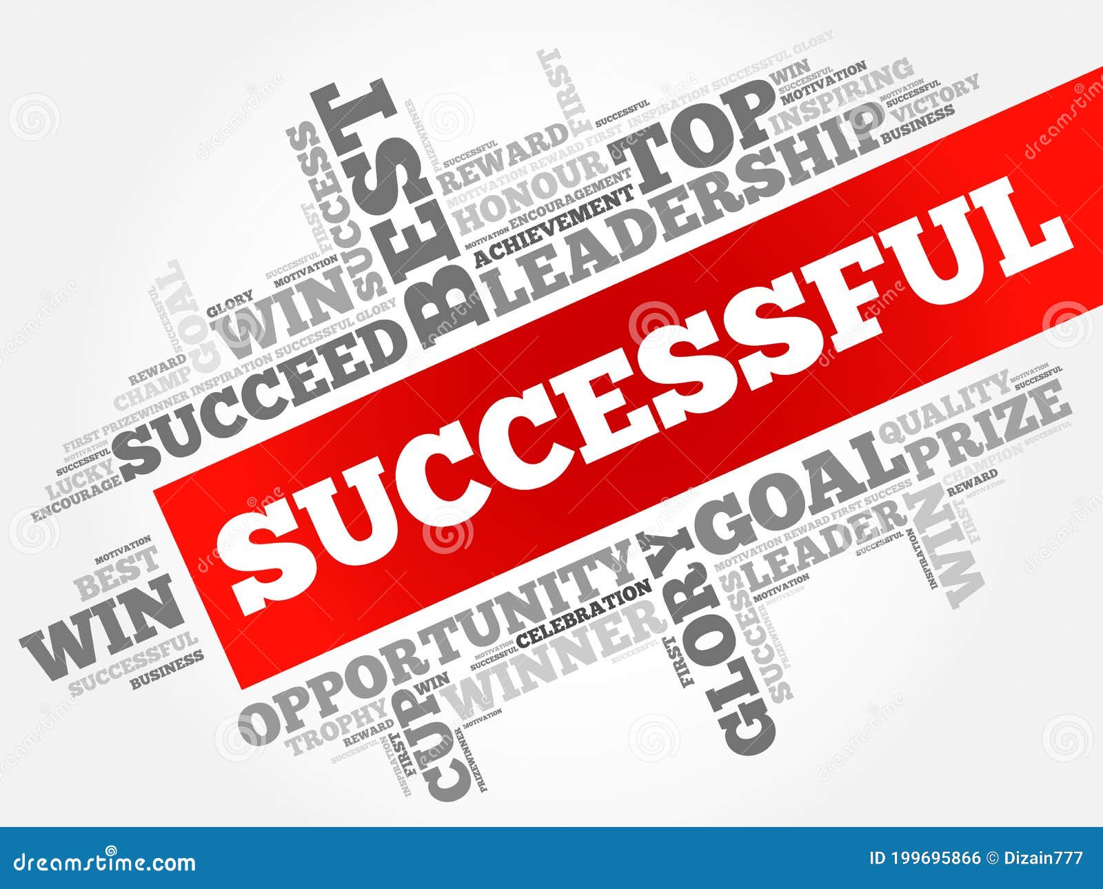 SUCCESSFUL word cloud stock illustration. Illustration of company ...