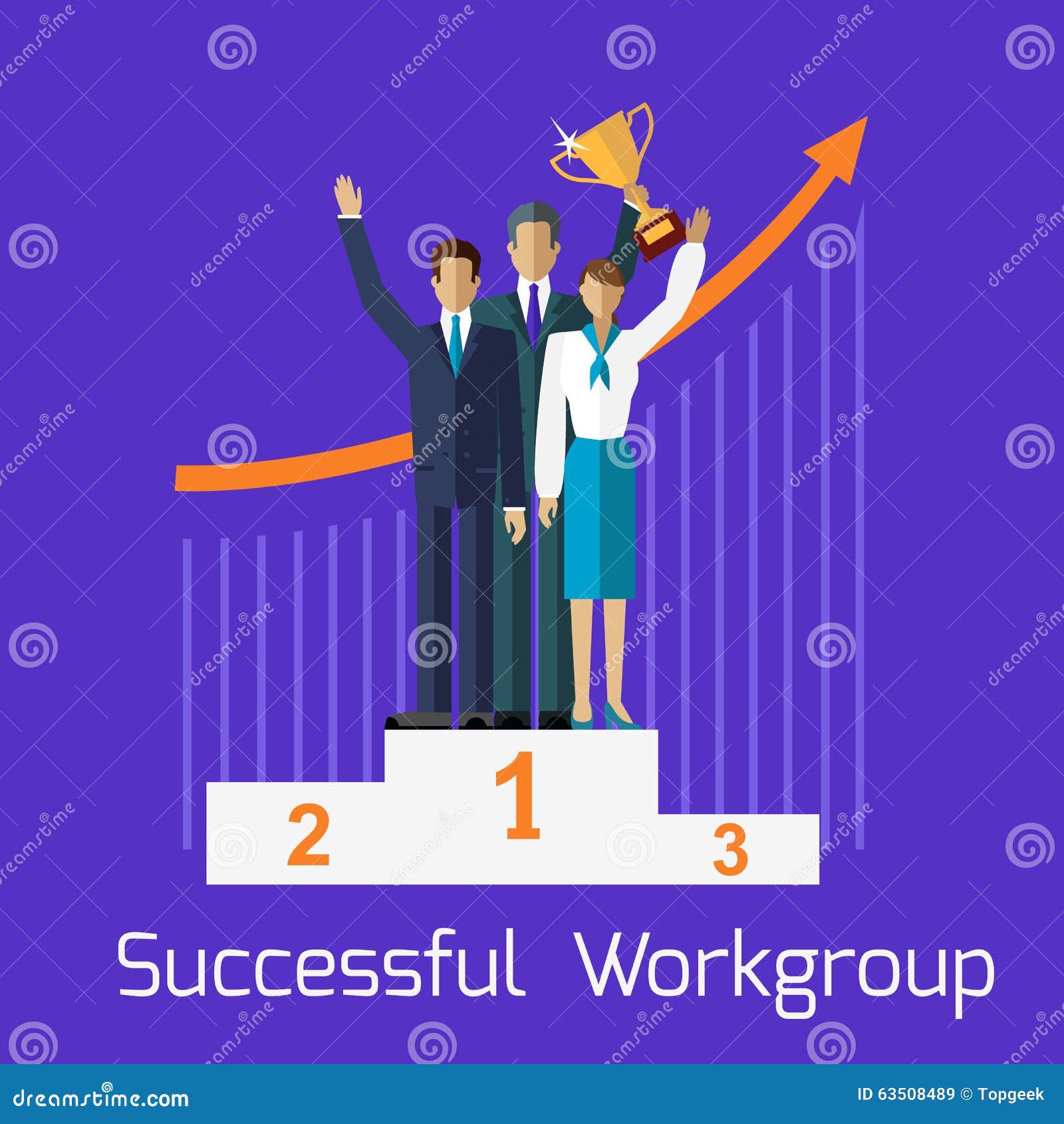 Successful Workgroup People Design Stock Vector - Illustration of ...