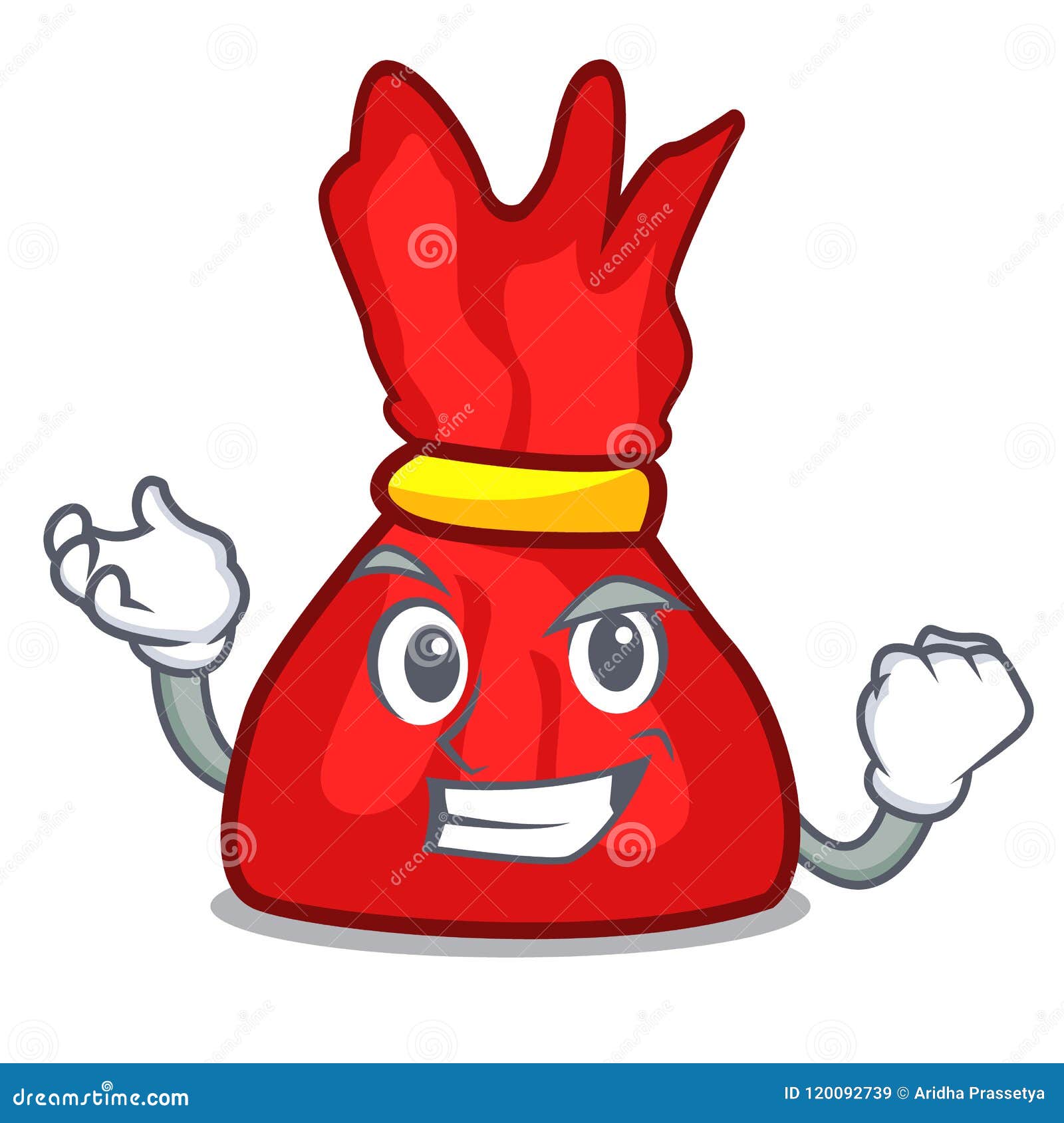 Successful Wrapper Candy Character Cartoon Stock Vector - Illustration ...