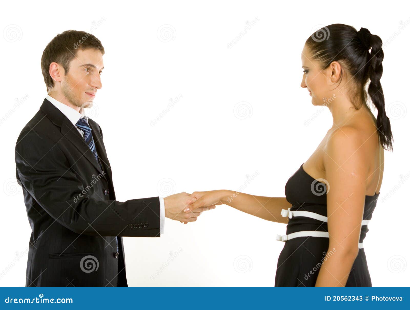 Successful Young Business Executives Shaking Hands Stock Image - Image ...
