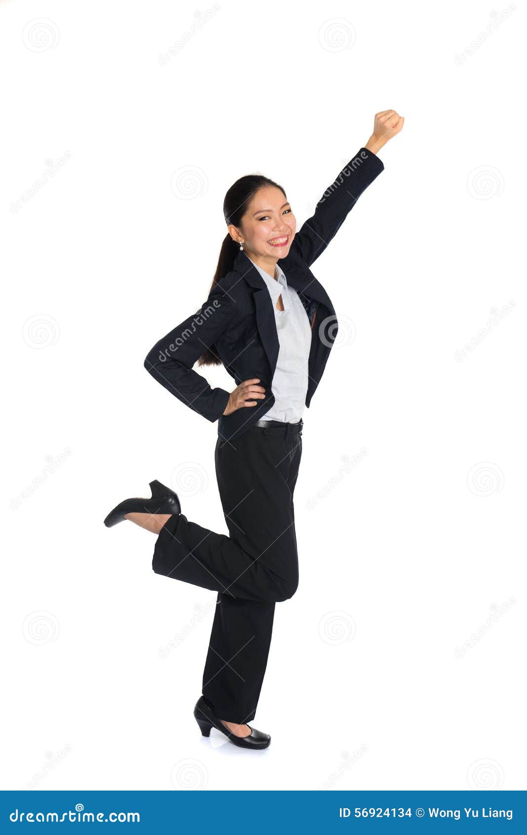 Successful Young Business Woman Happy Stock Photo - Image of gesture ... Successful Young Business Woman Happy Stock Photo - Image of gesture ...