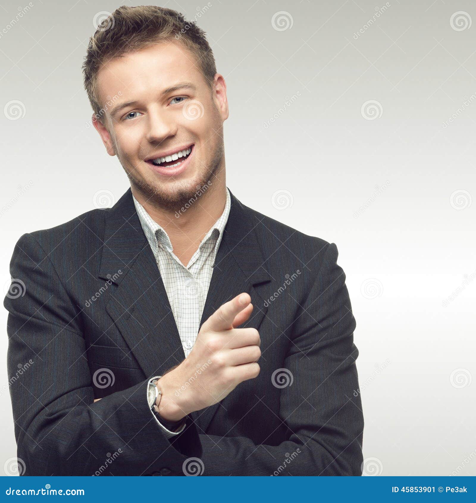 Successful Young Businessman Stock Image - Image of positive, young ...