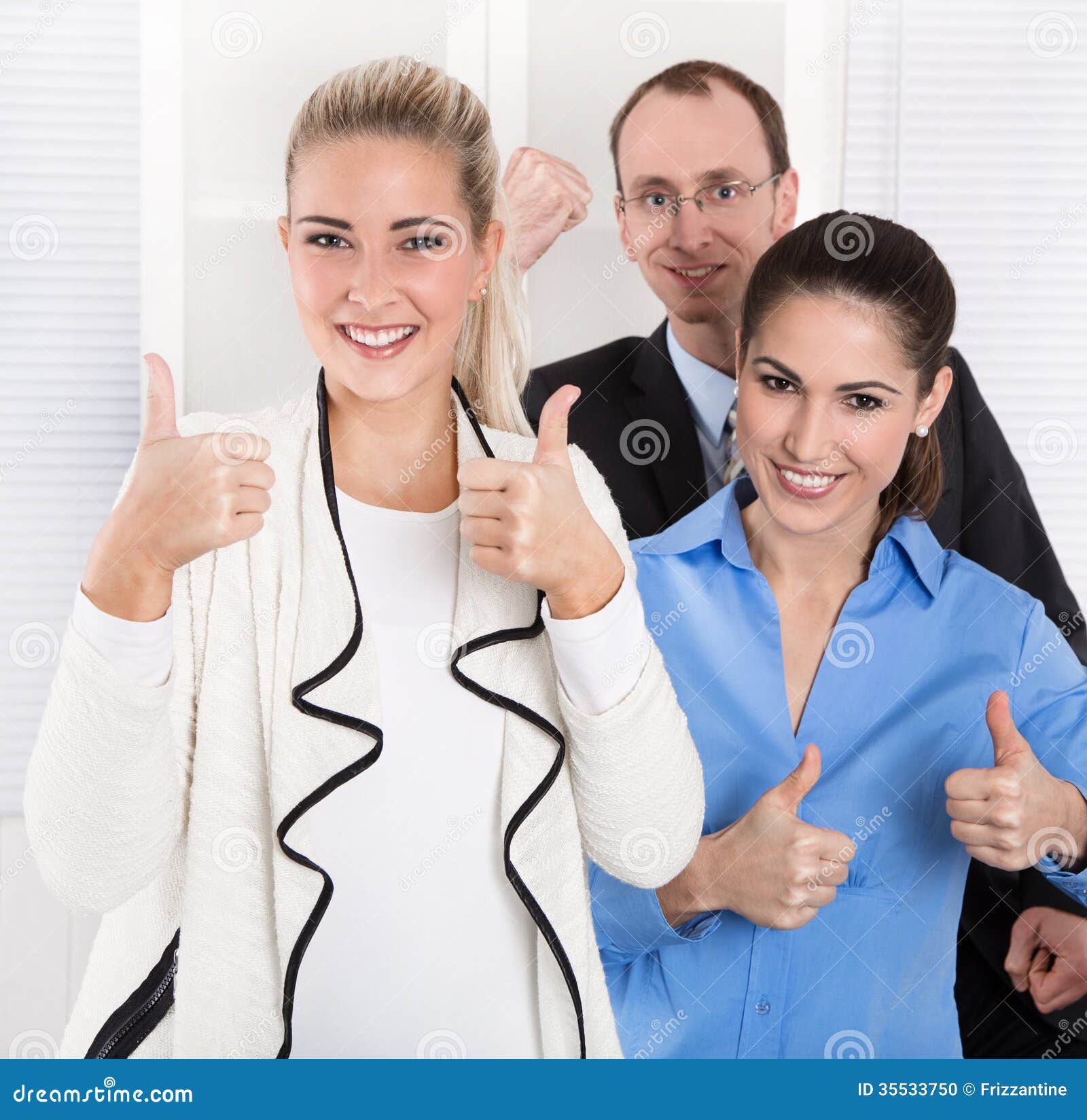 Successful Young Businesspeople - Good Cooperation. Stock Photo - Image ...
