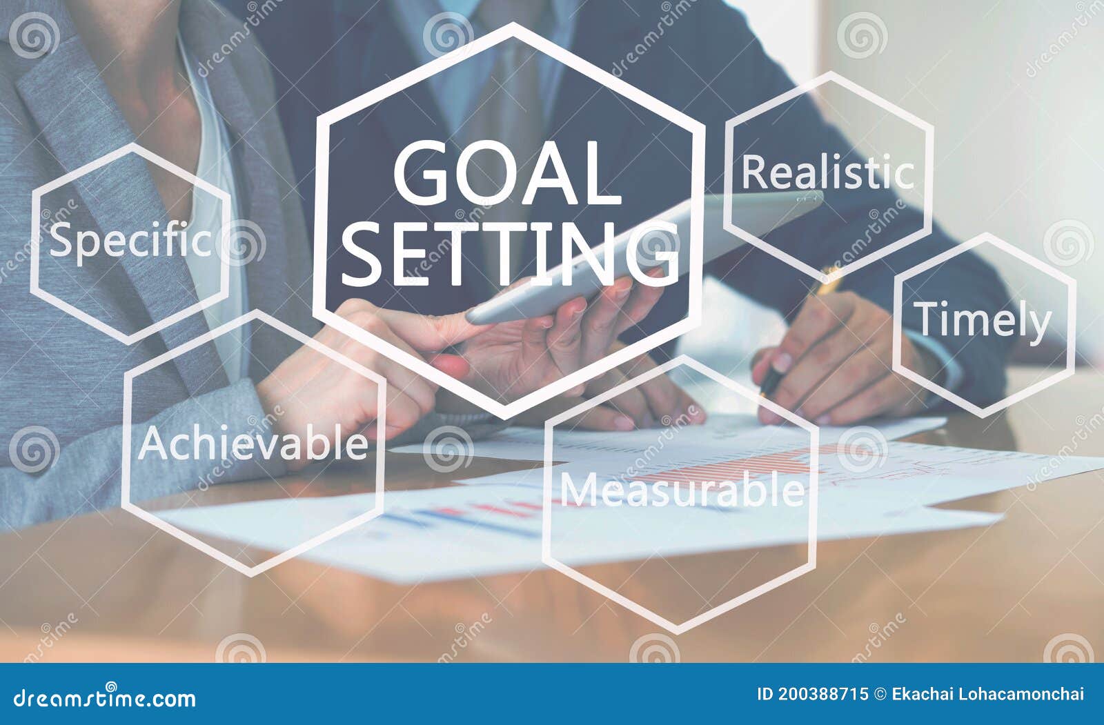 Successful Young Consultants Working in an Office, Do Goal or Objective ...