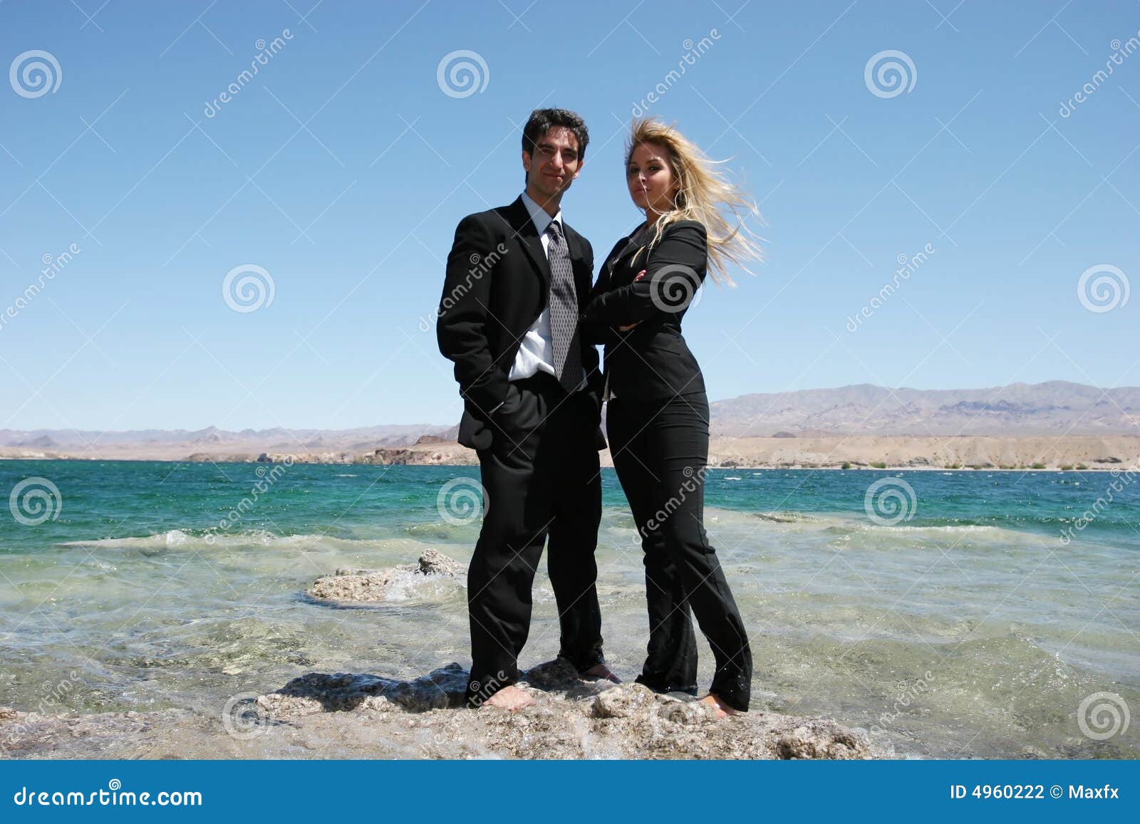 Successful young couple stock photo. Image of face, powerful - 4960222