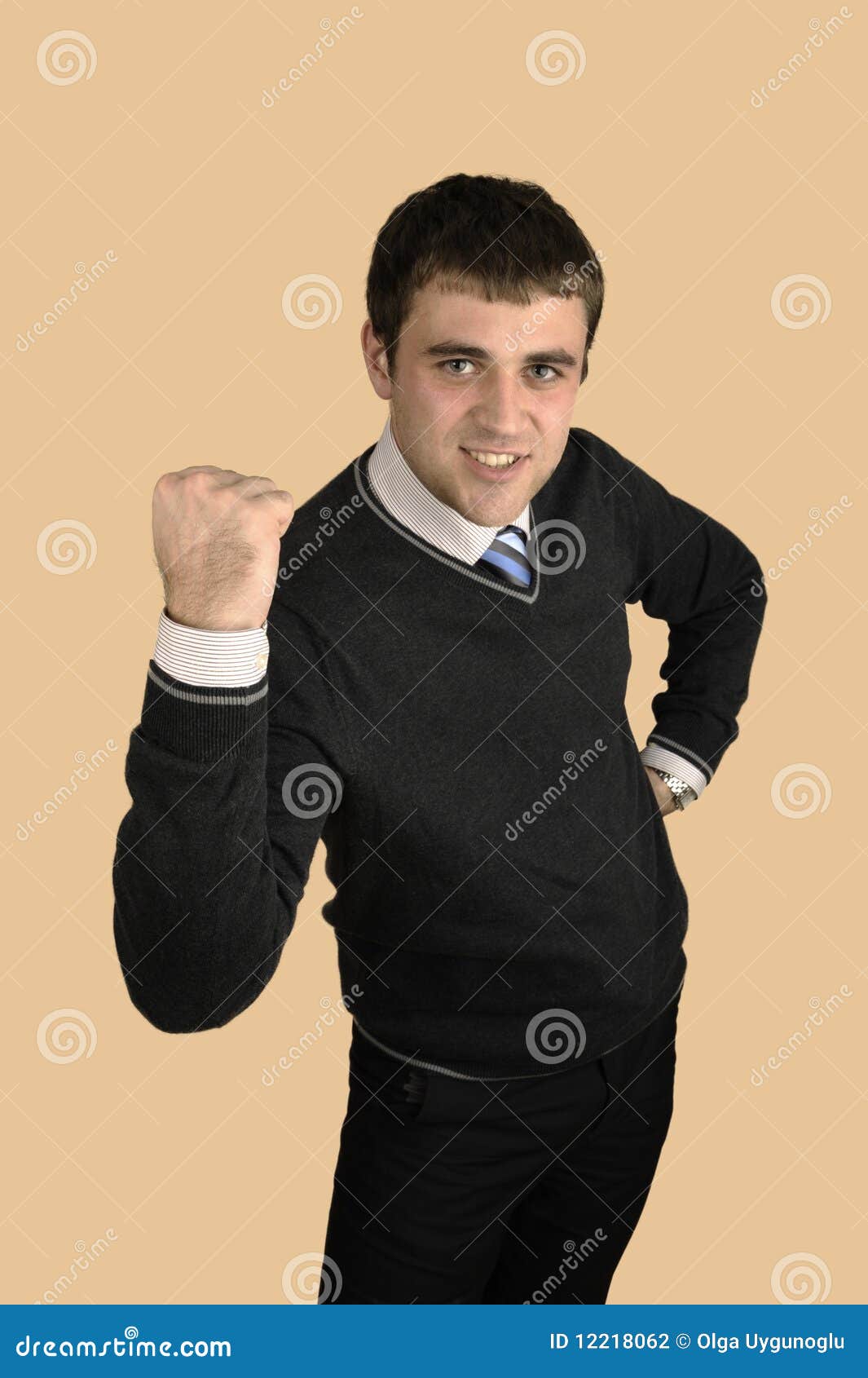 Successful young man stock photo. Image of positivity - 12218062