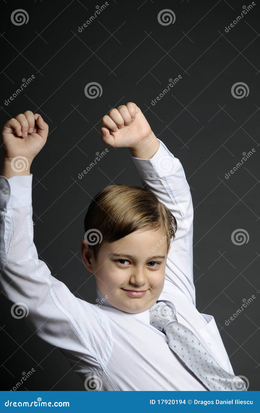 Successful Young Manager Winning Stock Photo - Image of cute, hand ...