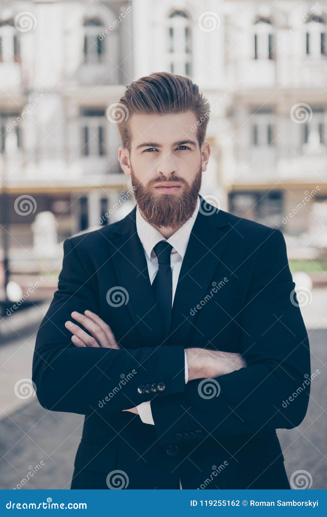 Successful Young Red Bearded Guy in Classy Suit. so Stylish and Stock ...