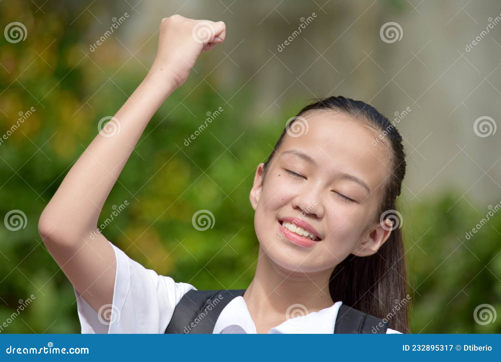 A Successful Youthful Girl Student Stock Image - Image of college ...