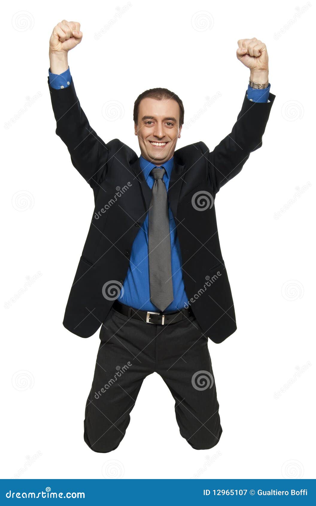 Successfull business man stock image. Image of isolate - 12965107