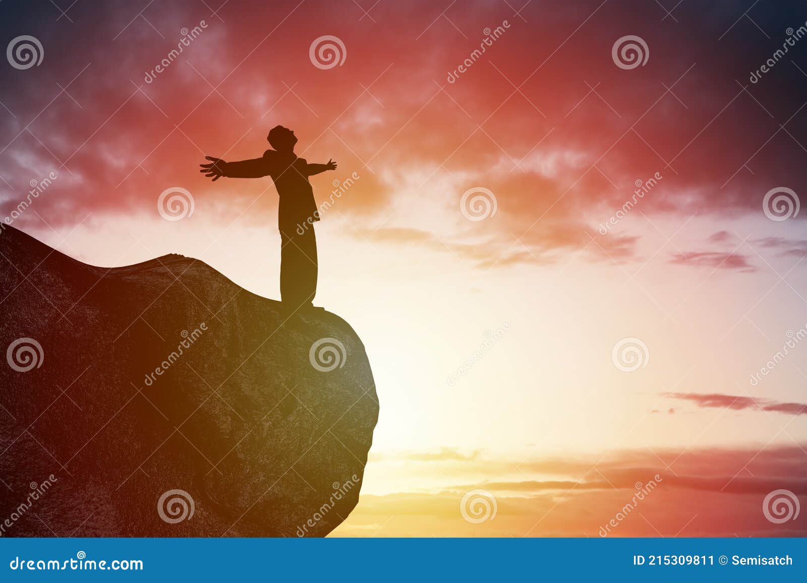 Successfully Achieving Your Goal, Silhouette on the Mountain. Success ... Successfully Achieving Your Goal, Silhouette on the Mountain. Success ...