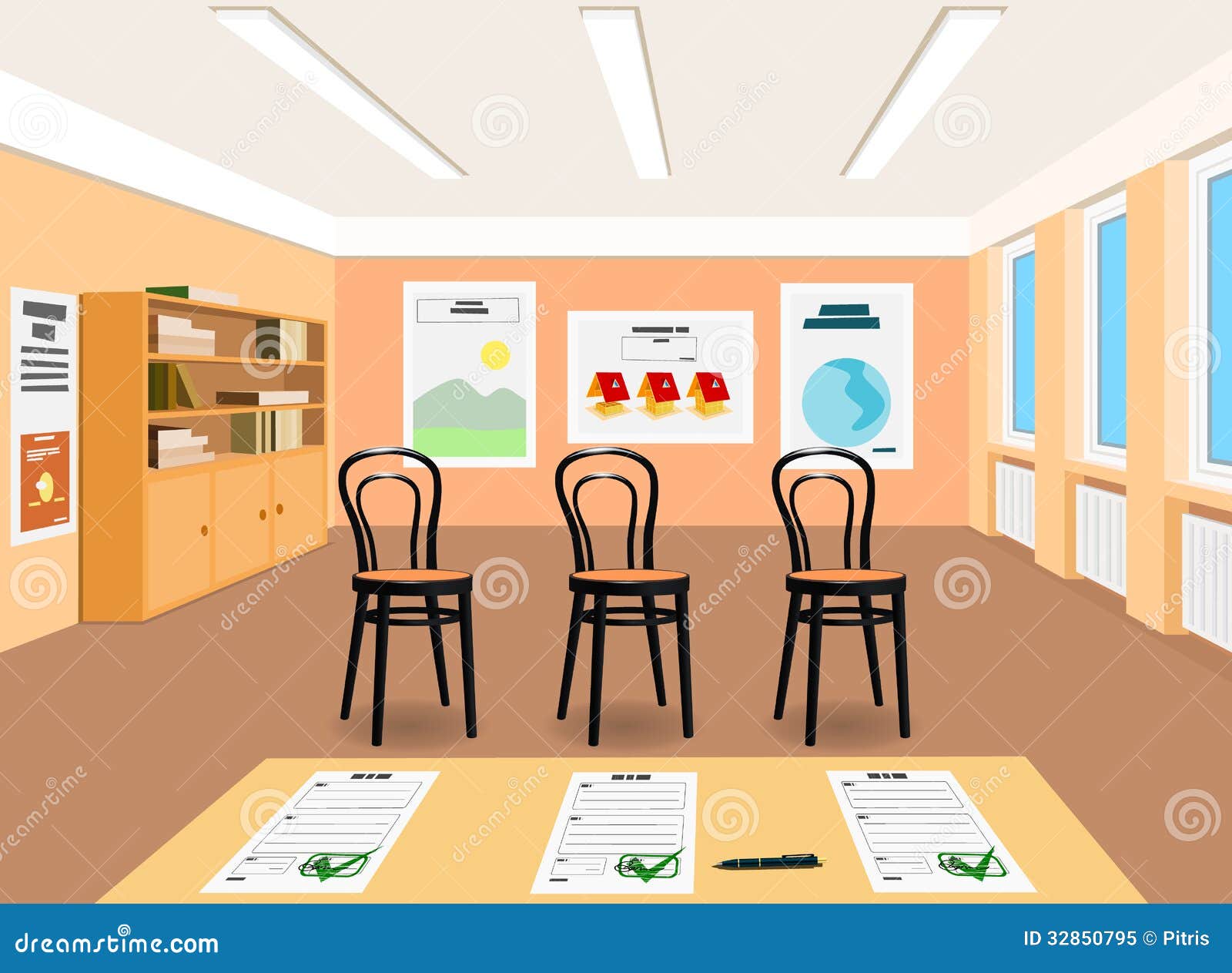 Successfully Completed Exams Stock Vector - Illustration of exam ...