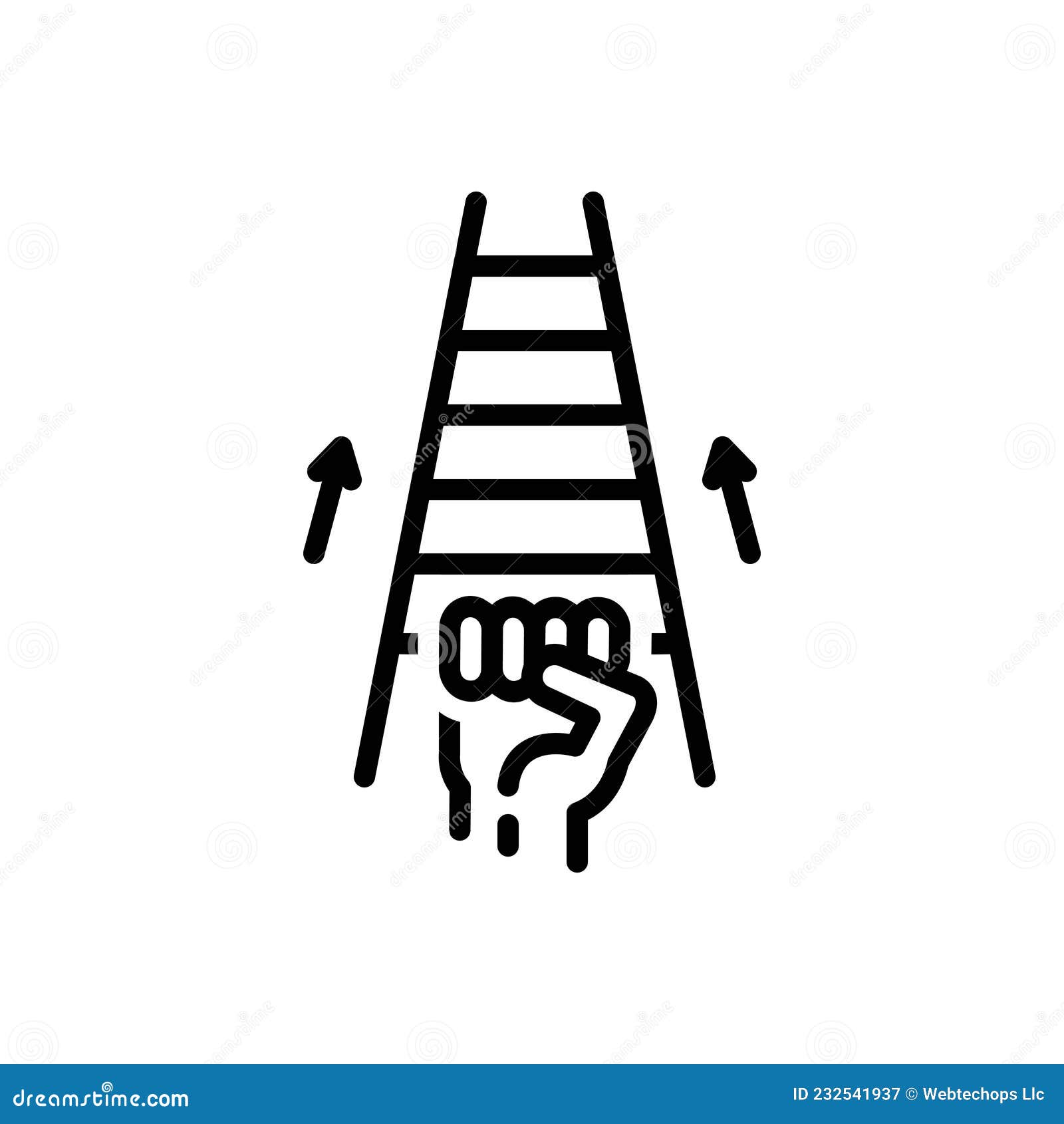Black Line Icon for Successfully, Accomplishment and Achievement Stock ...