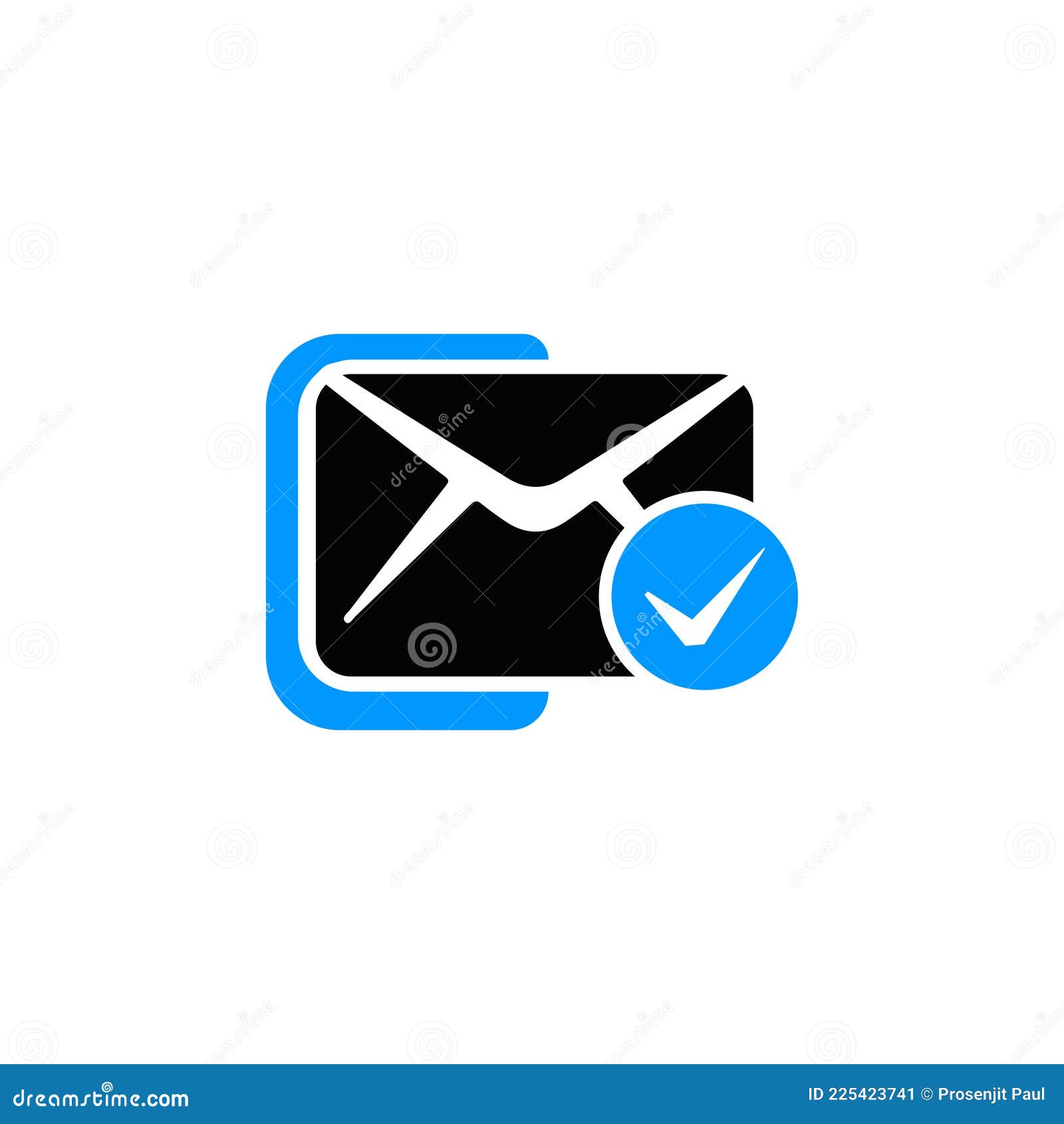 Successfully Mail or Message Send Icon Stock Vector - Illustration of ...