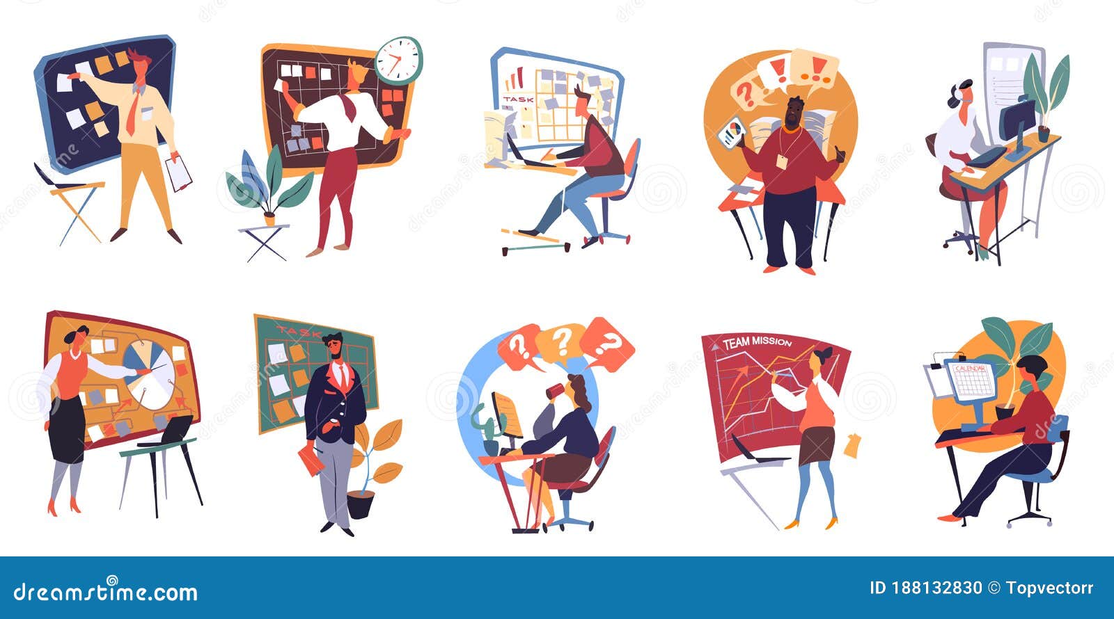Successfully Organizing Appointments and Tasks Stock Vector ... Successfully Organizing Appointments and Tasks Stock Vector ...