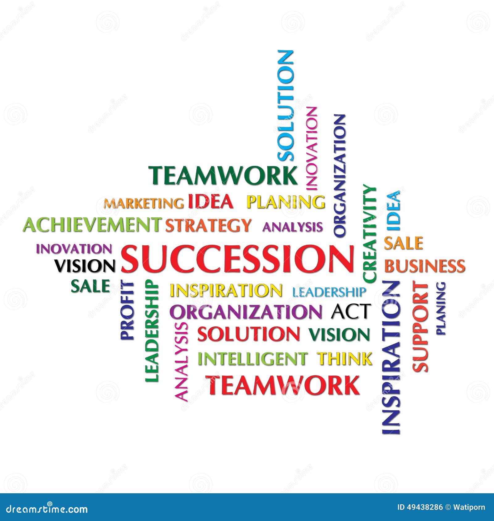 SUCCESSION WORD Stock Photo | CartoonDealer.com #49438554