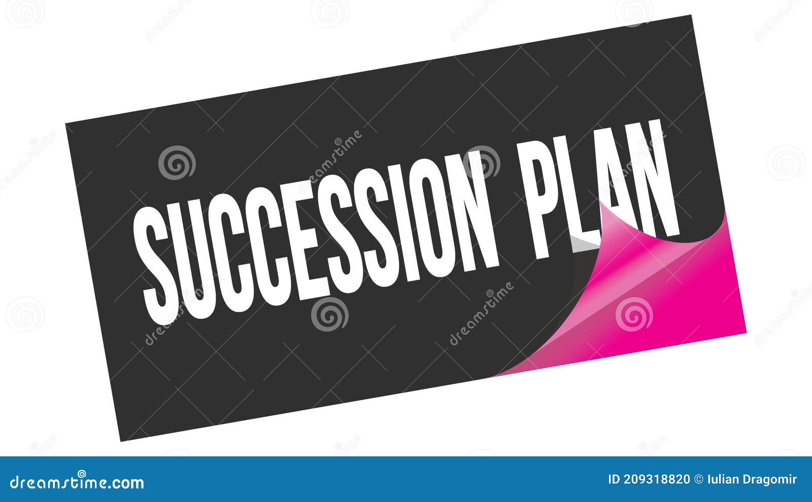 SUCCESSION PLAN Text on Black Pink Sticker Stamp Stock Illustration ...