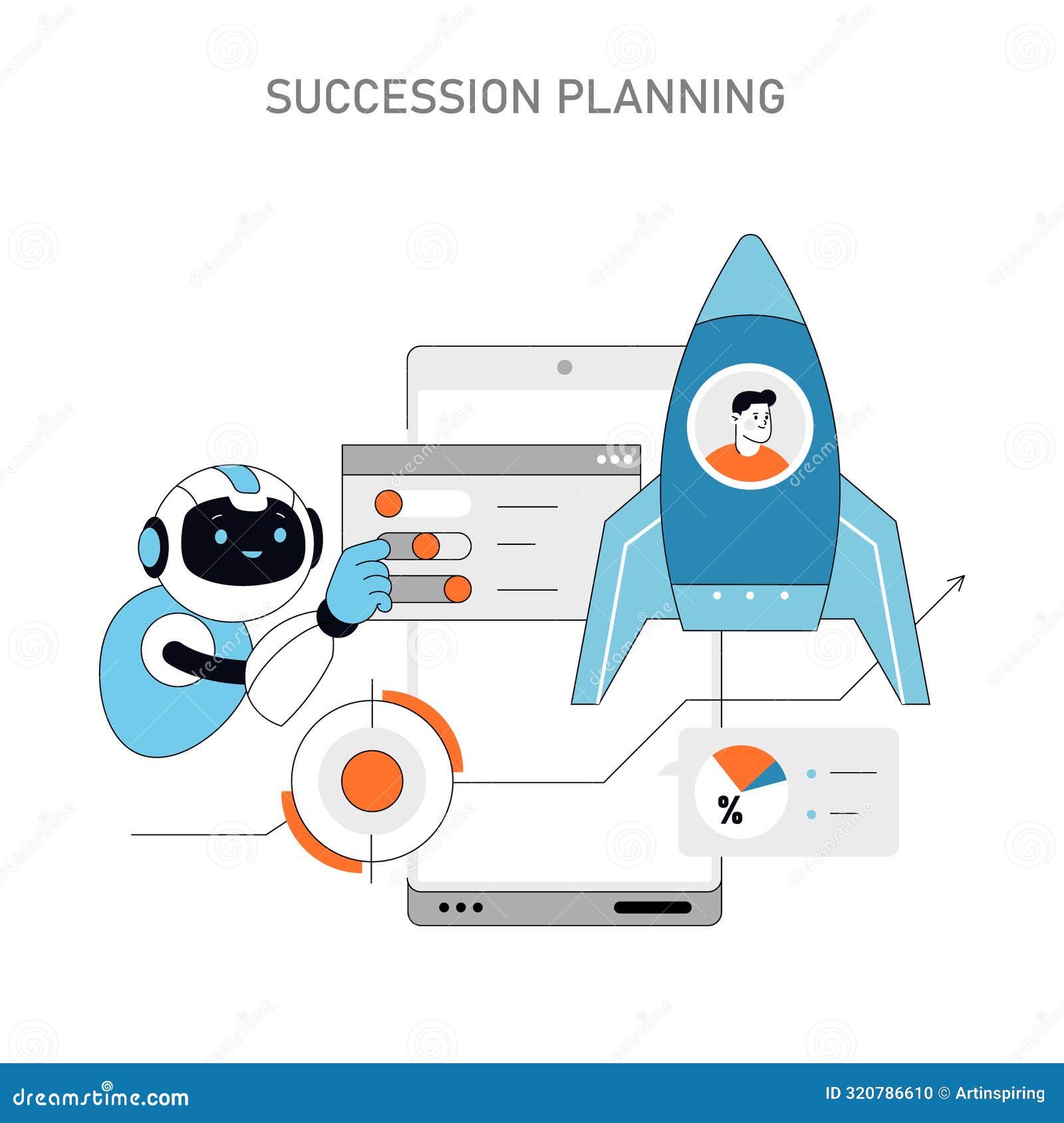 Succession Planning Concept Vector Illustration Stock Vector ...