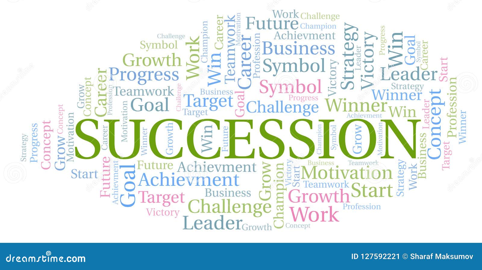 SUCCESSION WORD Stock Photo | CartoonDealer.com #49438554