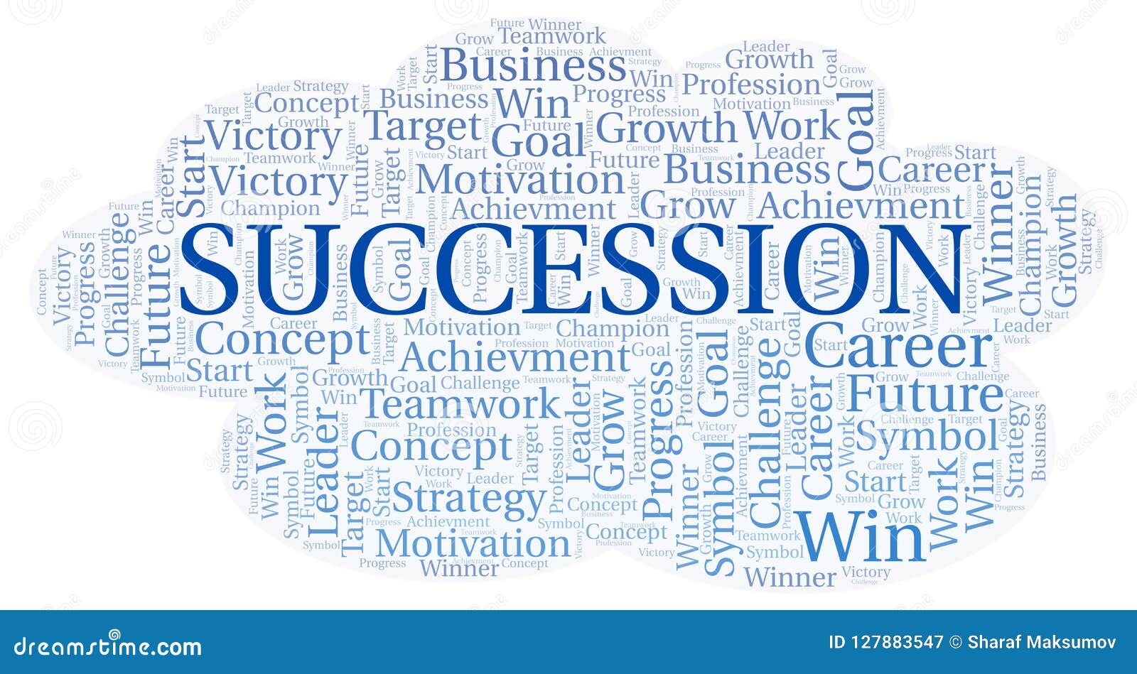 Succession word cloud. stock illustration. Illustration of progress ...