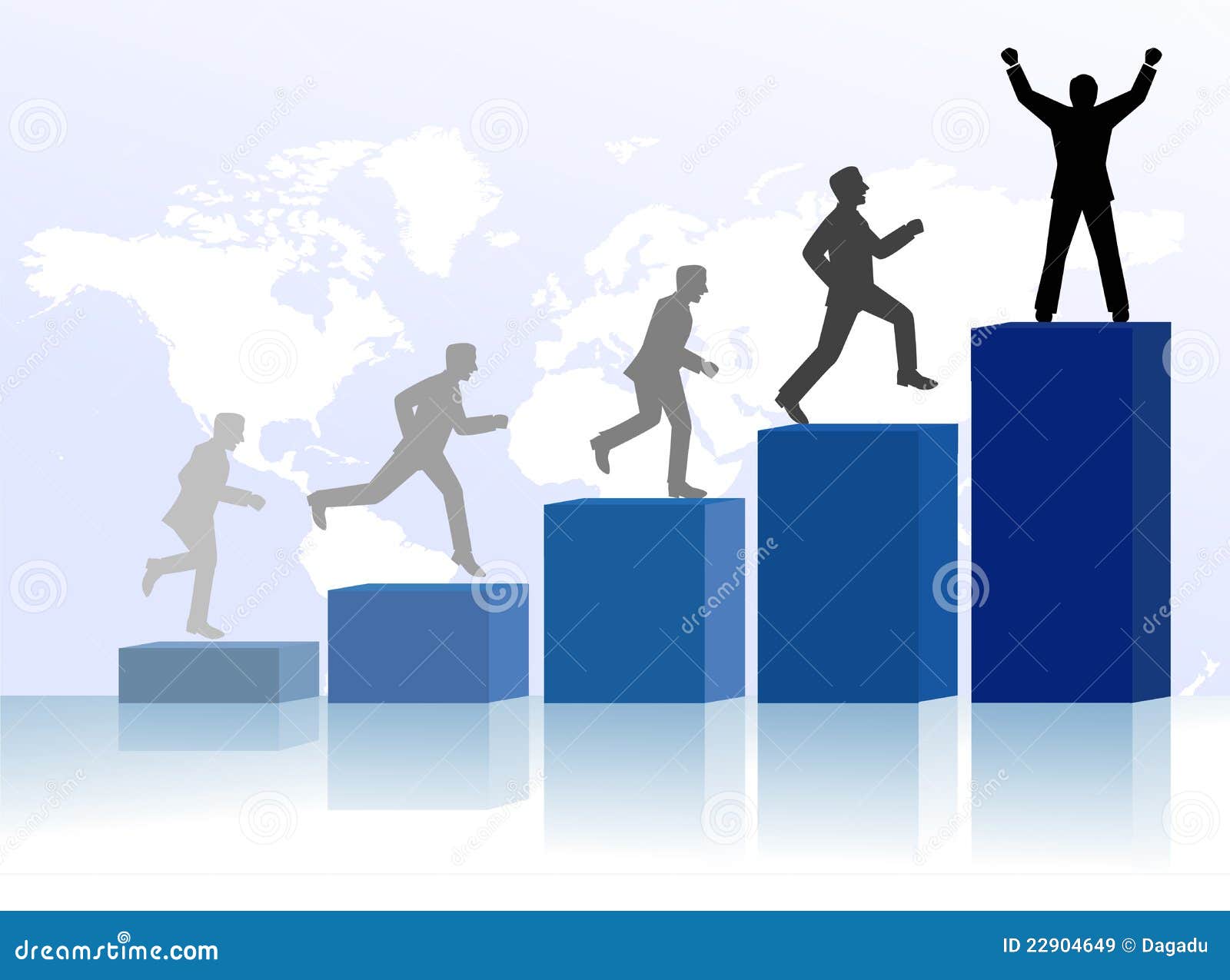 Successo illustrazione vettoriale. Illustrazione di maschio - 22904649