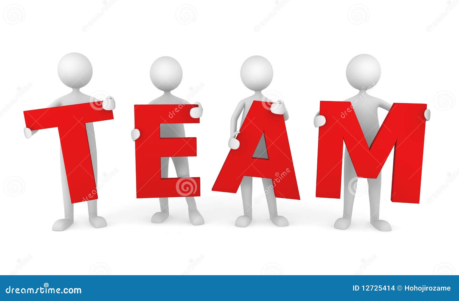 Succesvol Team stock illustratie. Illustration of mens - 12725414